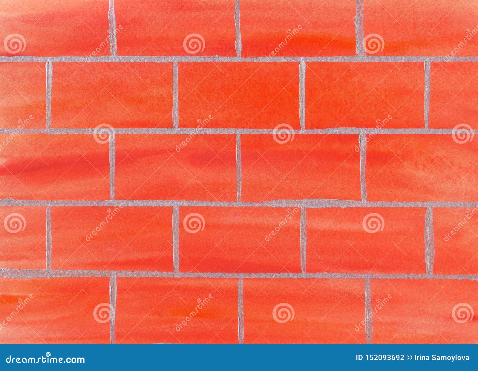 Watercolor Brick Pattern Seamless Texture Background Pastel Colors ...