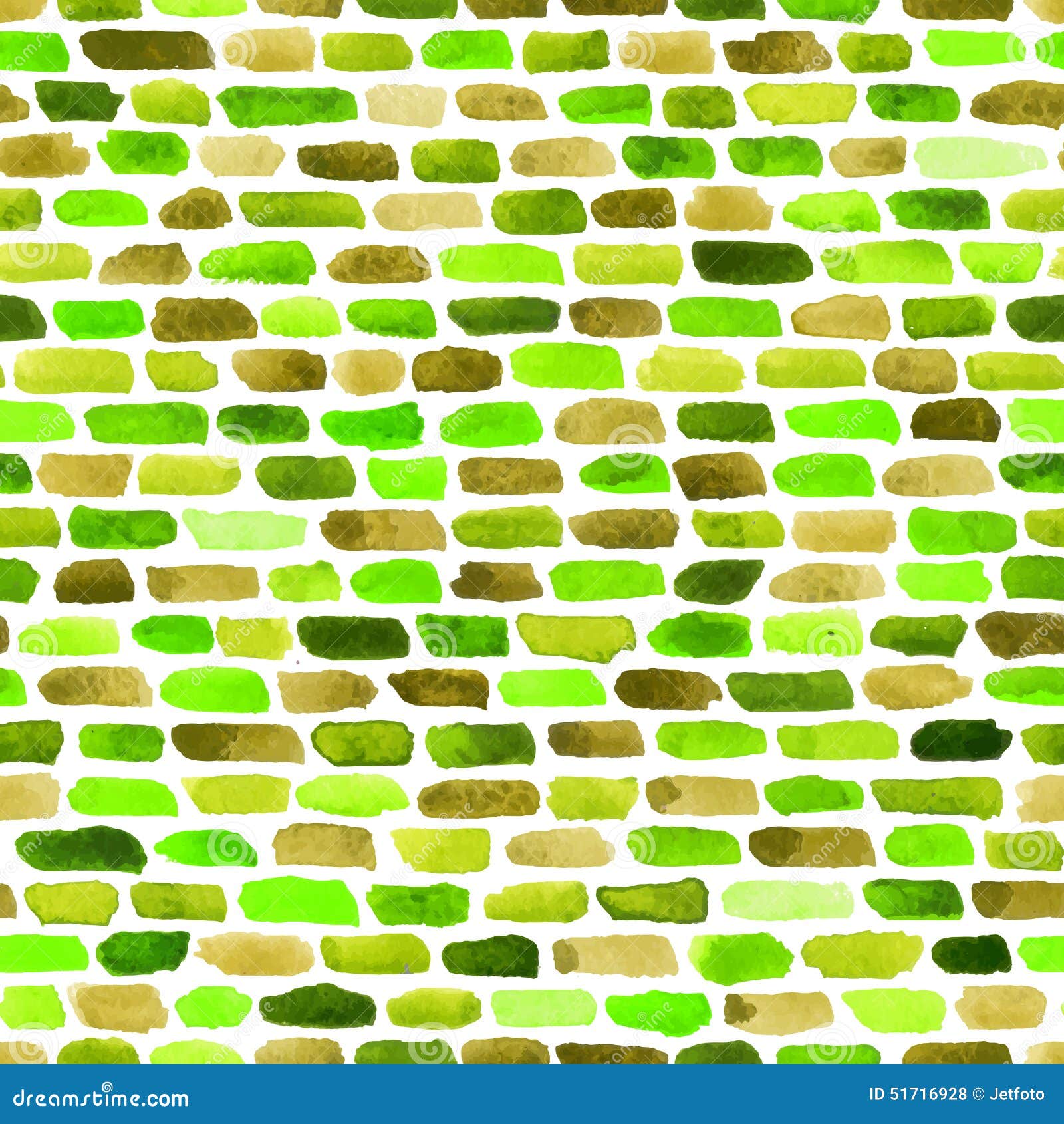 Watercolor Bricks. Vector Abstract Seamless Pattern Stock Vector ...