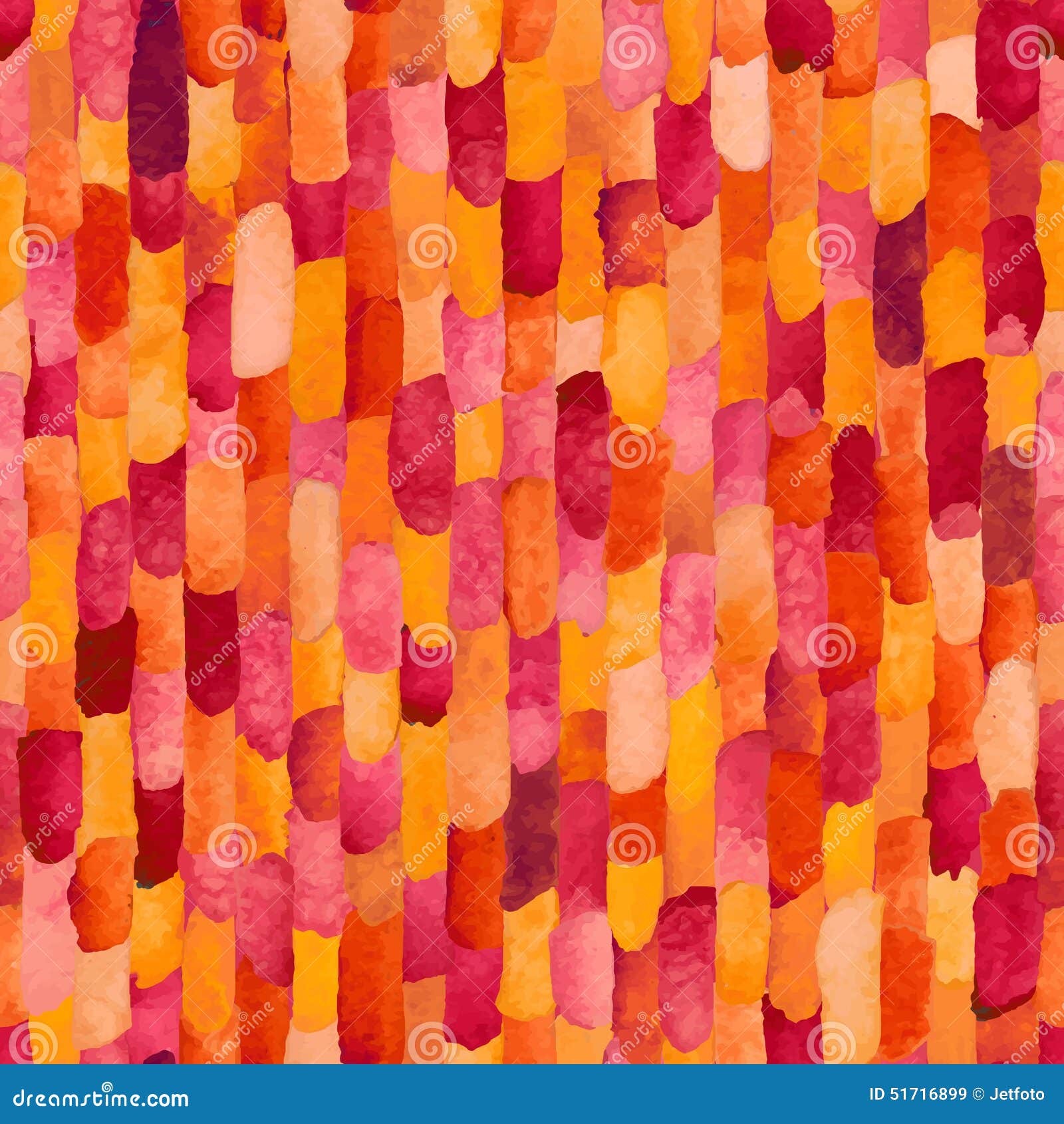 Watercolor Bricks. Vector Abstract Seamless Pattern Stock Vector ...