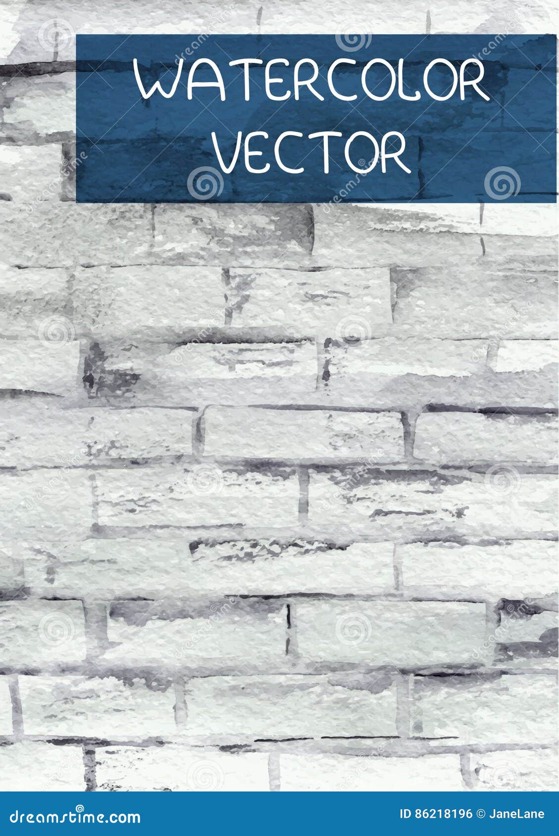 Watercolor Brickwall Texture Stock Photo - Image of block, abstract ...