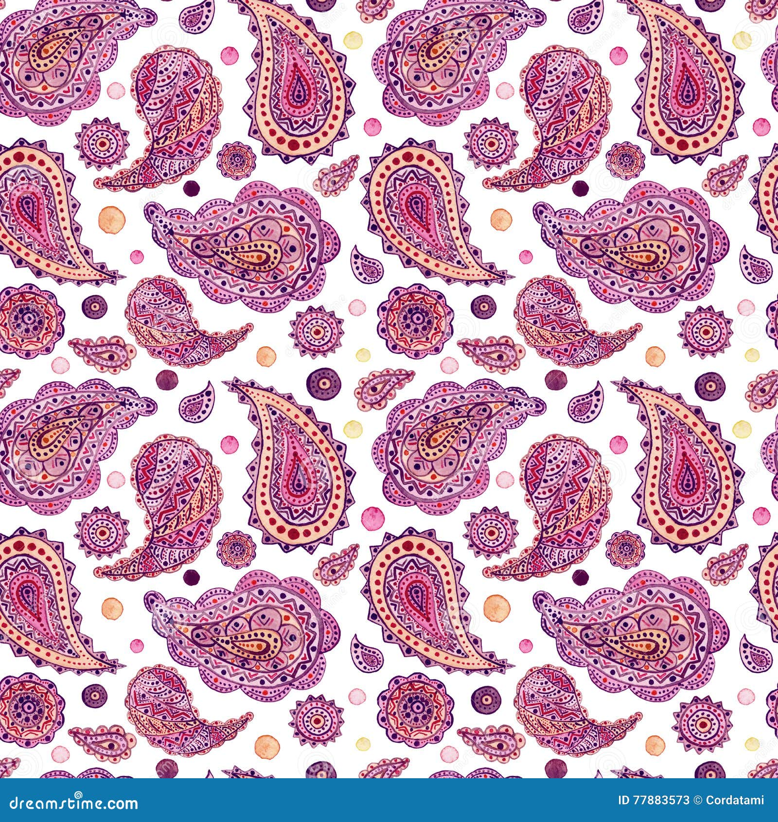 Paisley Repeat Pattern Stock Illustrations – 61,688 Paisley Repeat ...