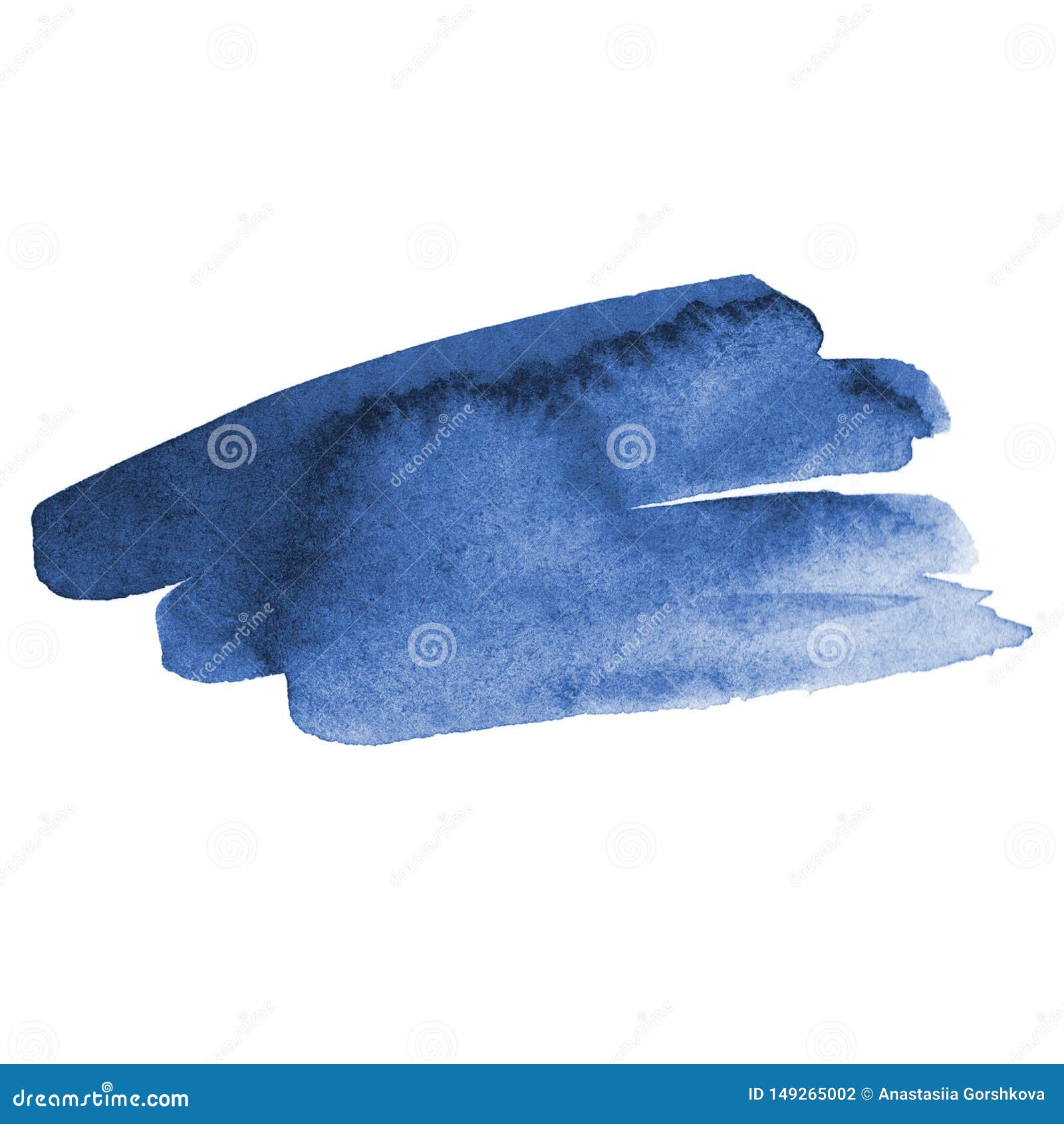 Watercolor Brush Stroke. Bright Color. Gradient. Stock Illustration ...