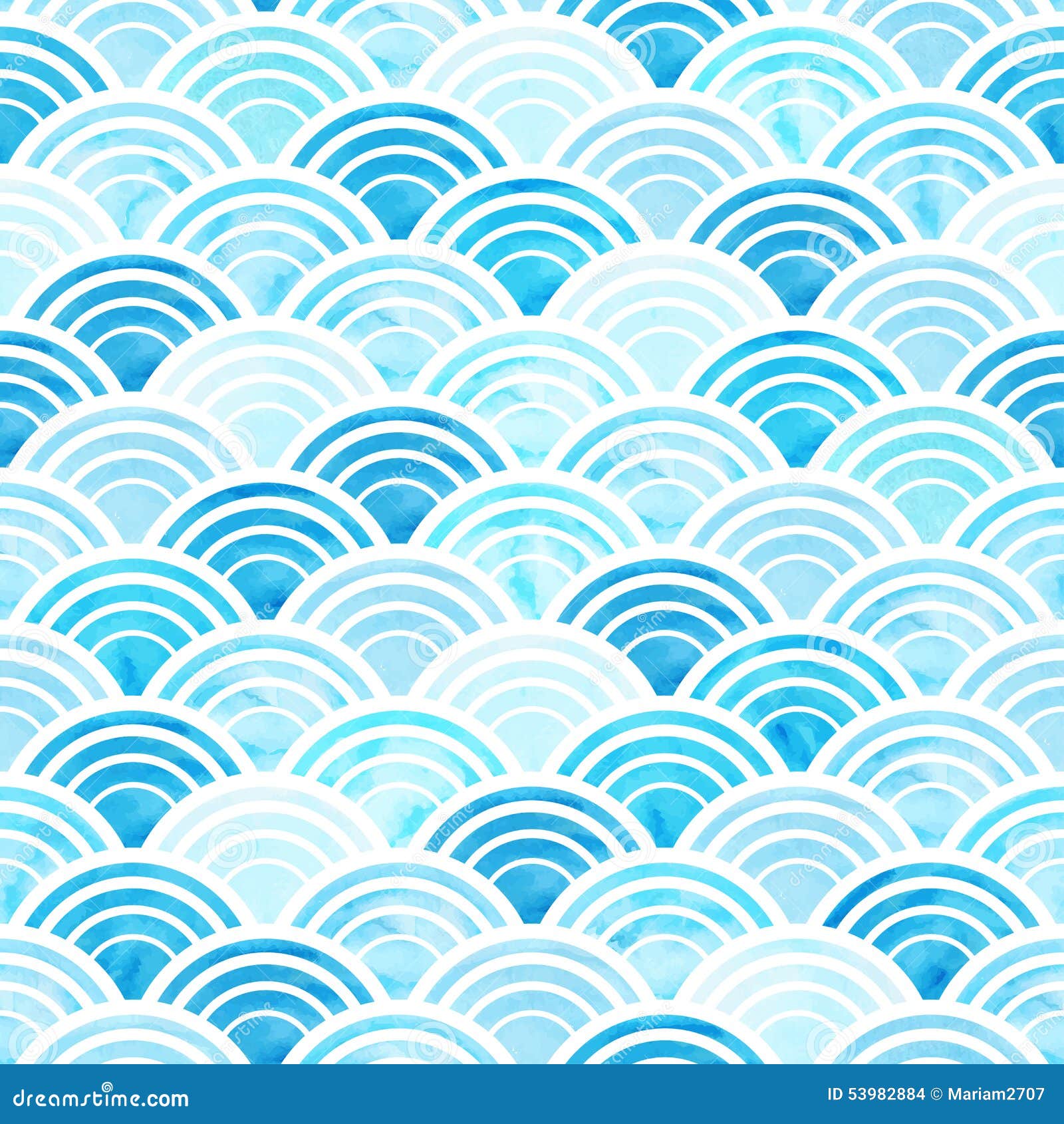 Watercolor circle pattern stock vector. Illustration of summer - 53982884