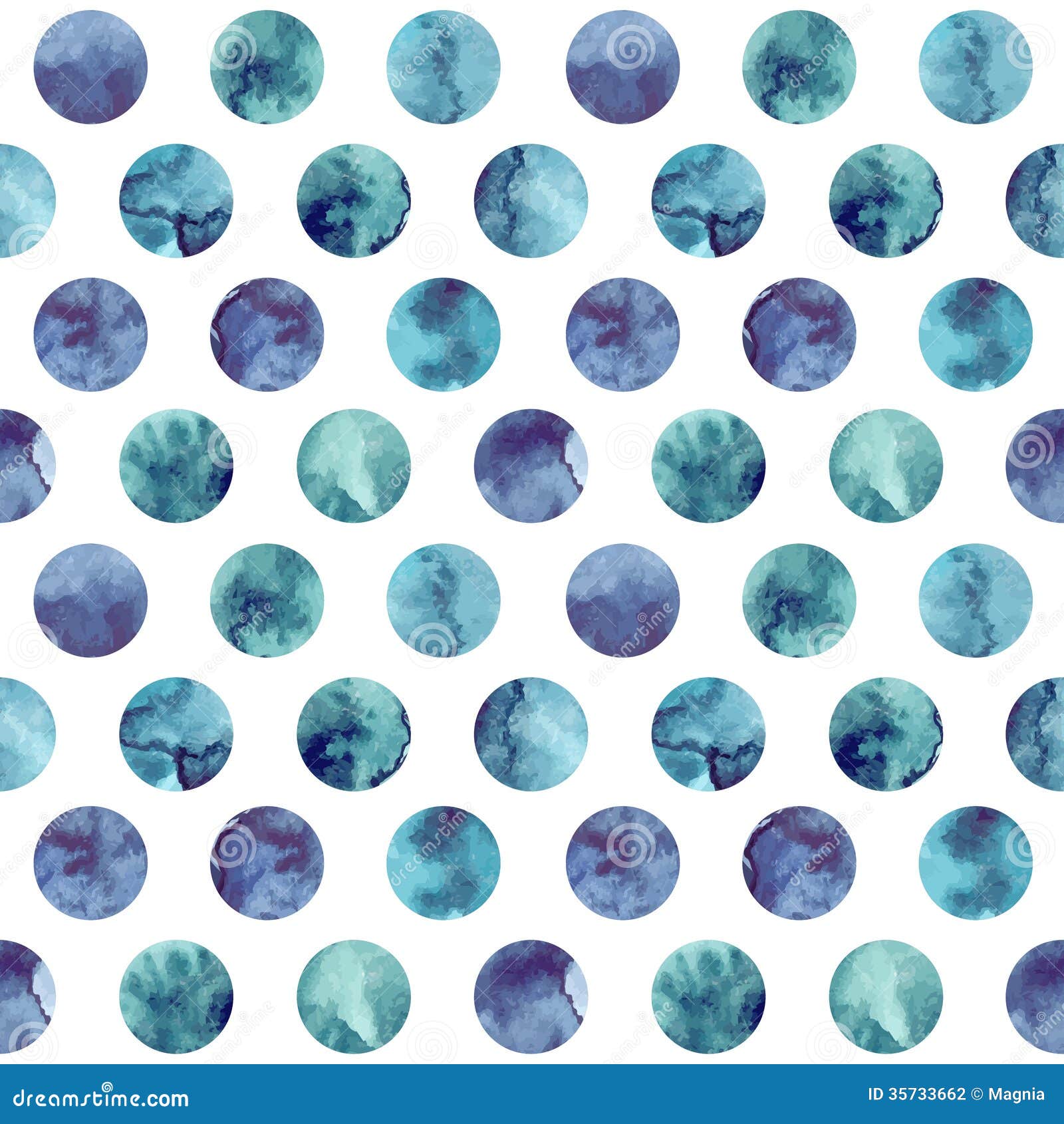 Watercolor circles pattern stock vector. Illustration of draw - 35733662