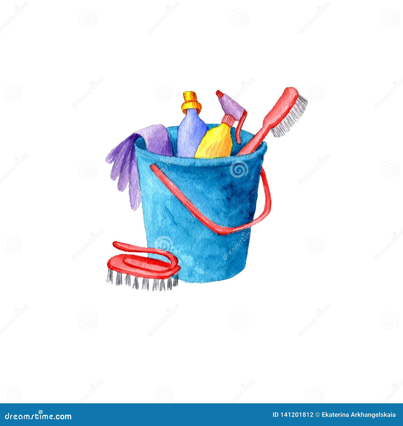 Watercolor Cleaning Stock Illustrations – 470 Watercolor Cleaning Stock ...