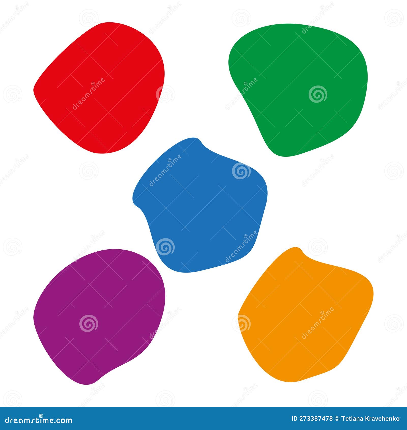 Watercolor Color Spots. Graphic Element. Vector Illustration Stock ...