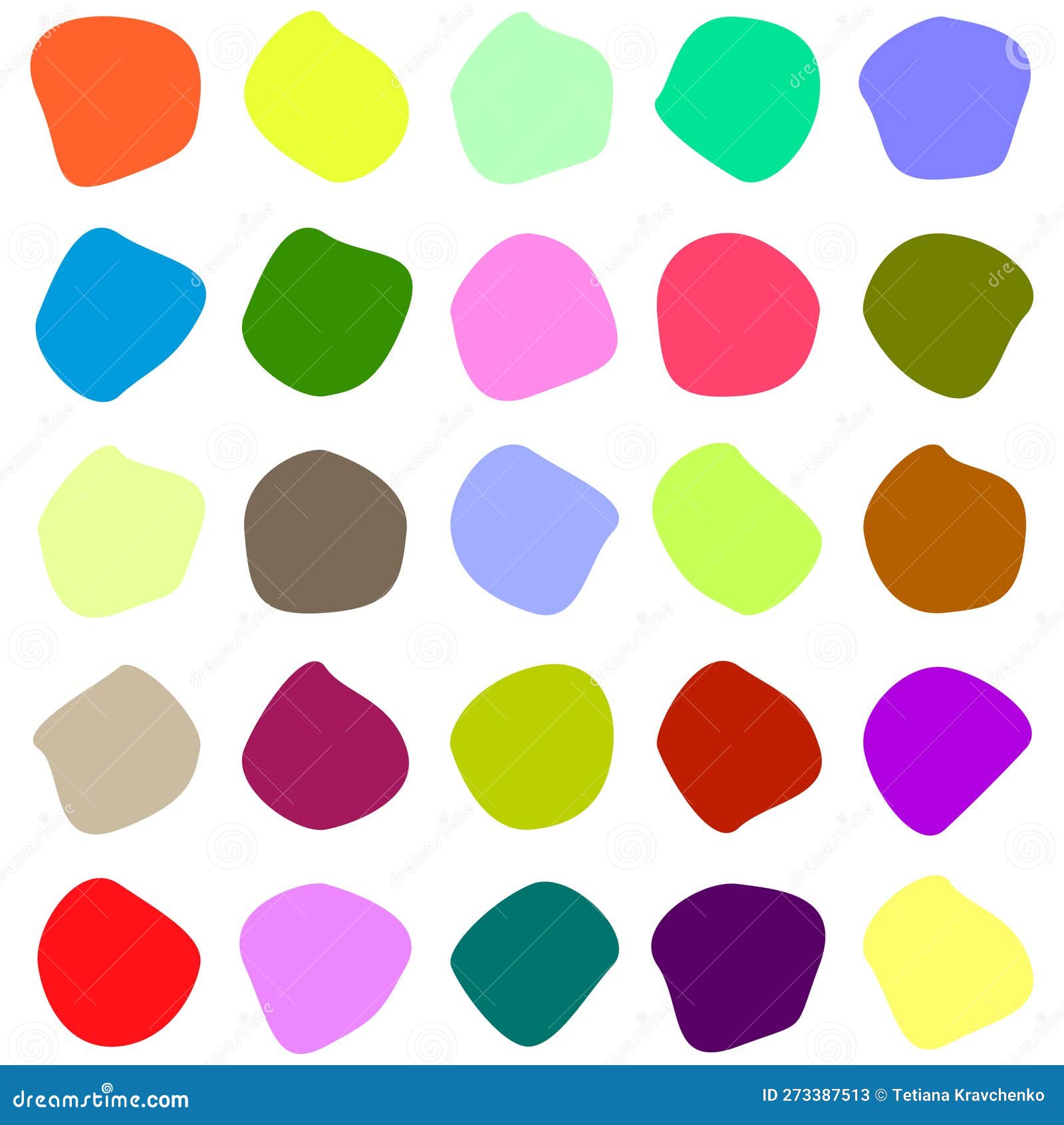 Watercolor Color Spots. Graphic Element. Vector Illustration Stock ...