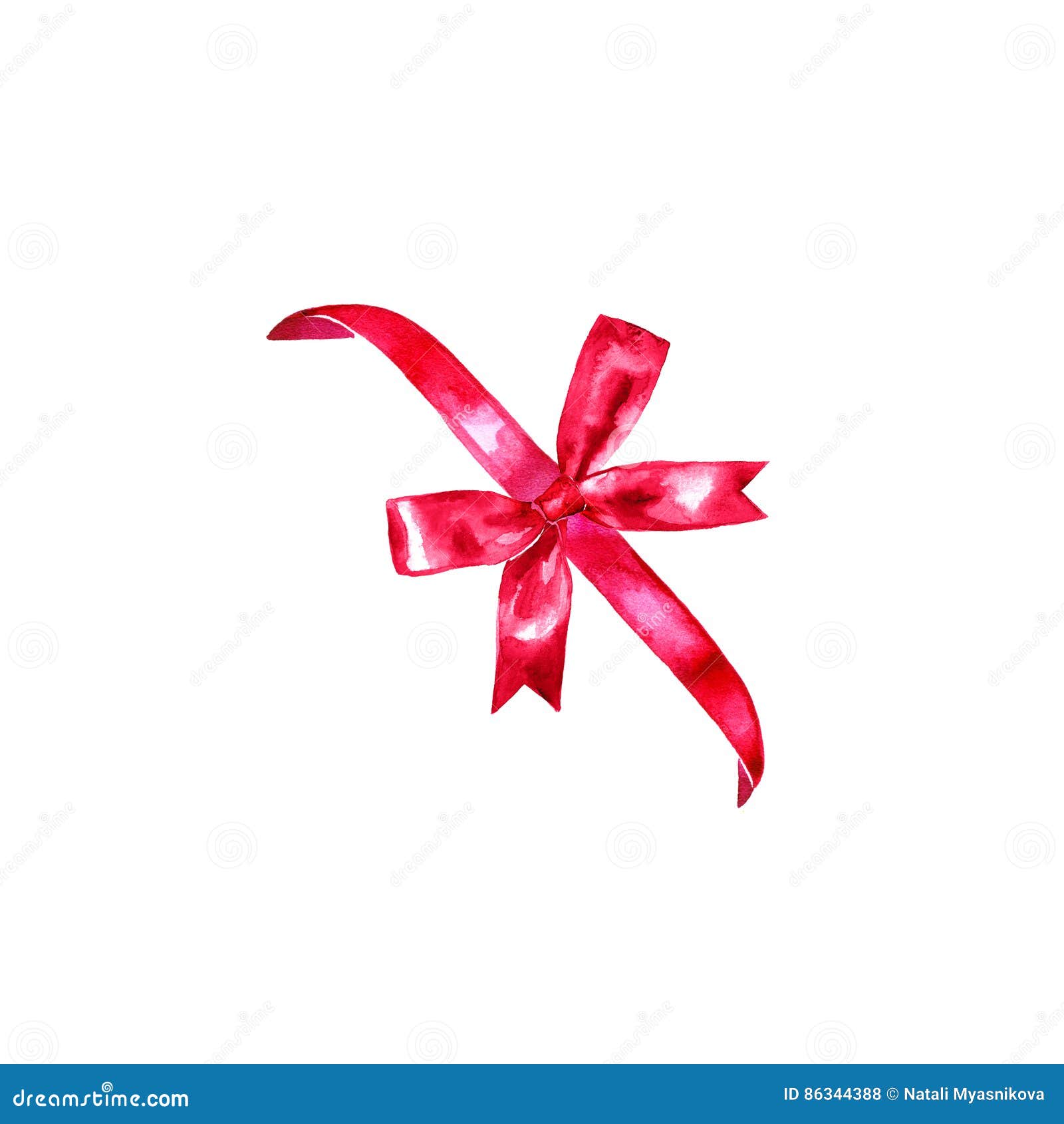 Watercolor Colorful Red Pink Isolated Decorative Bows of Ribbon Stock ... Watercolor Colorful Red Pink Isolated Decorative Bows of Ribbon Stock ...