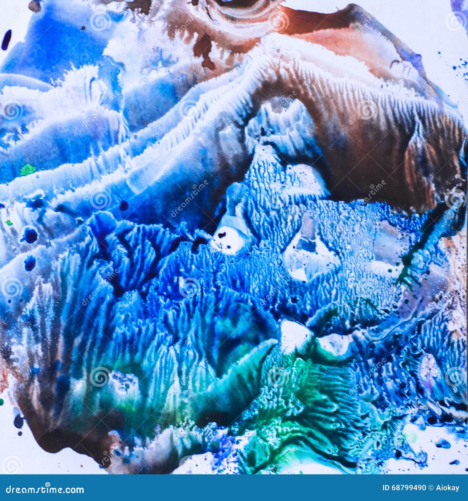 Watercolor colorful splash stock photo. Image of graphic - 68799490