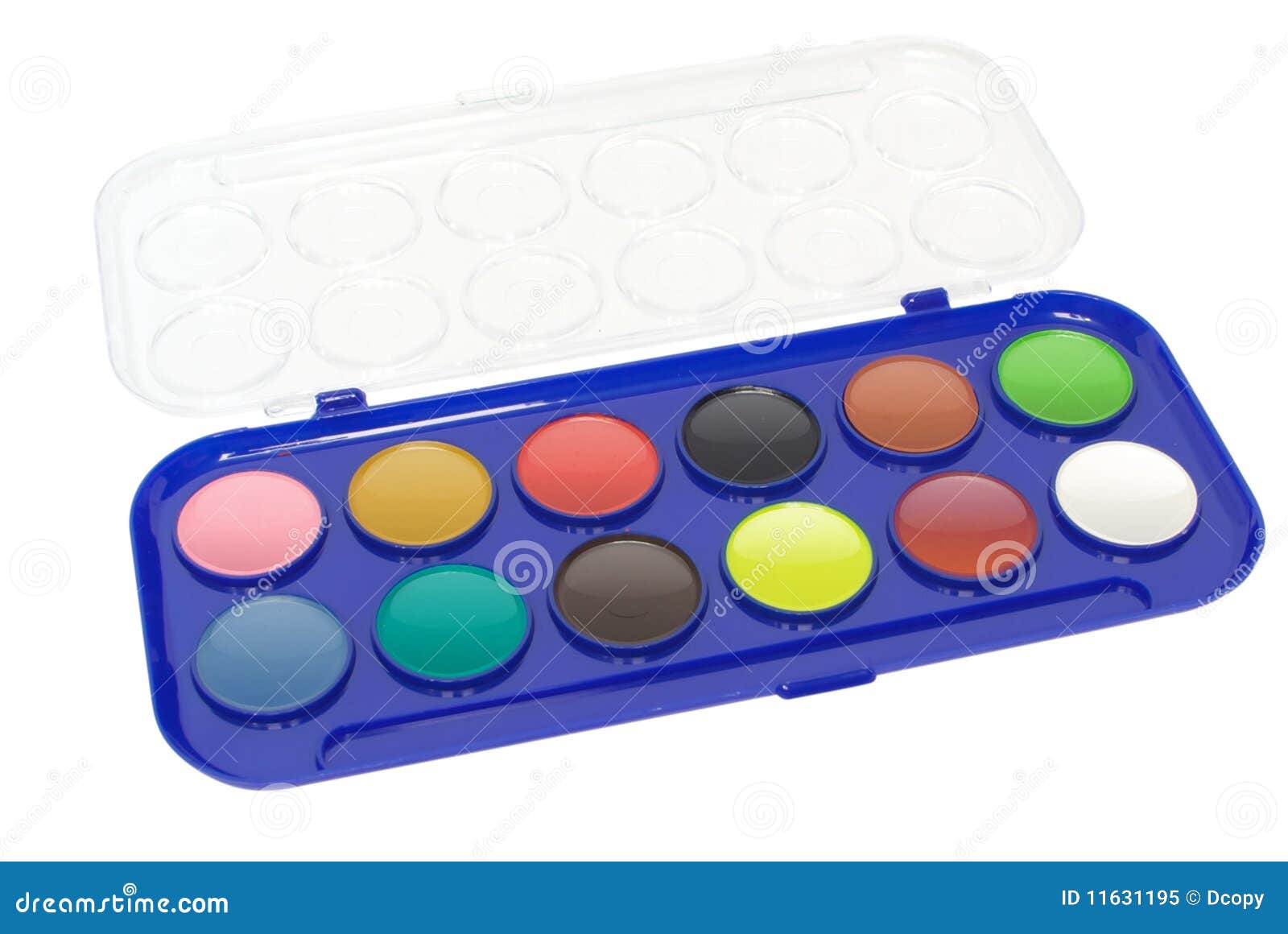 Watercolor in a container stock image. Image of clorful - 11631195