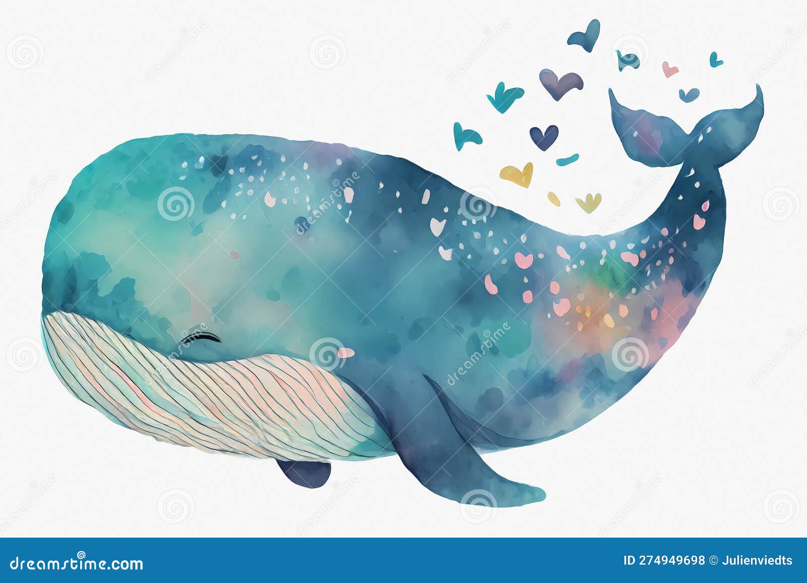 Cute Whale Drawing