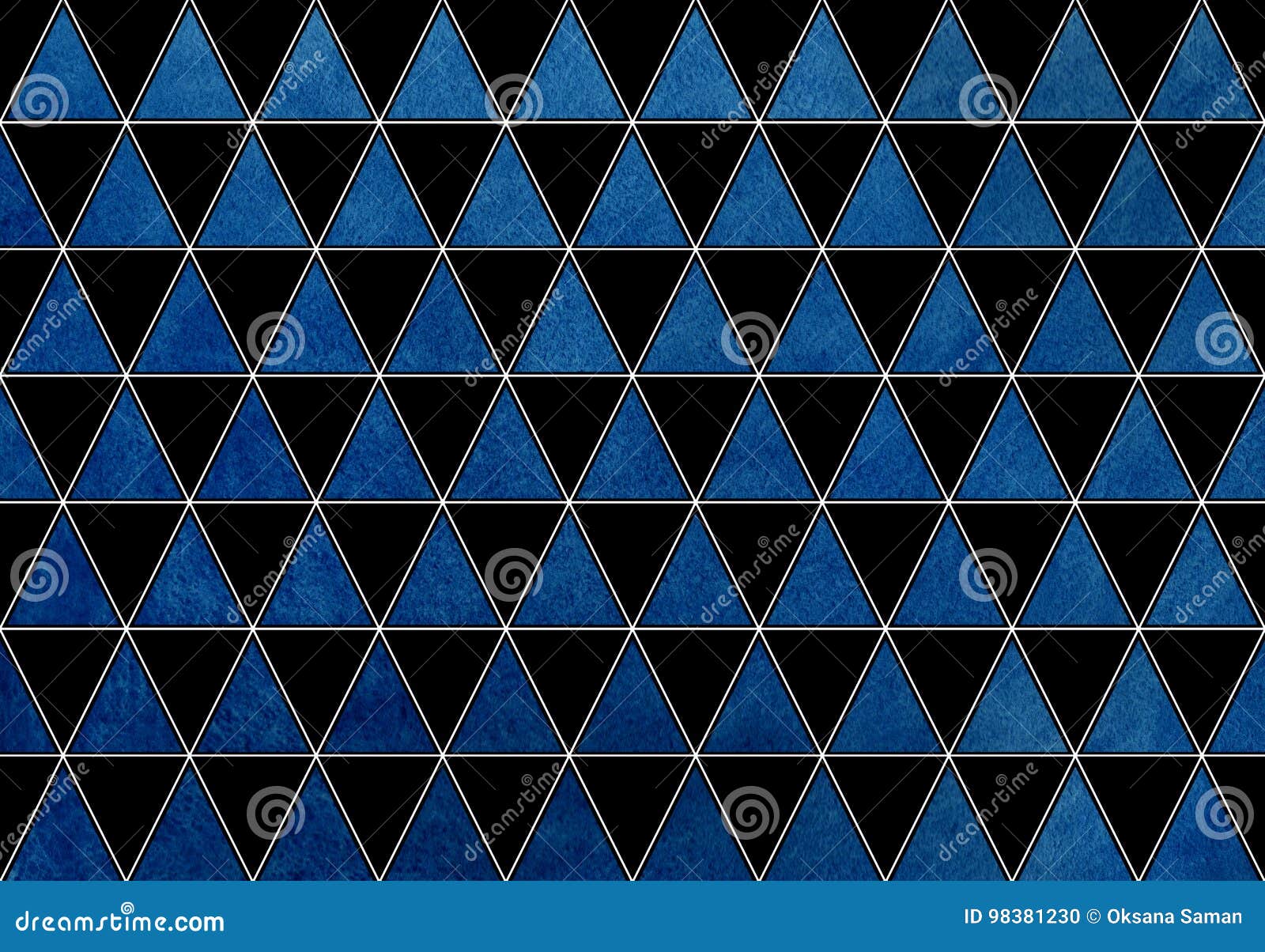 Watercolor Triangle Pattern. Stock Illustration - Illustration of textile, scrapbooking: 98381230