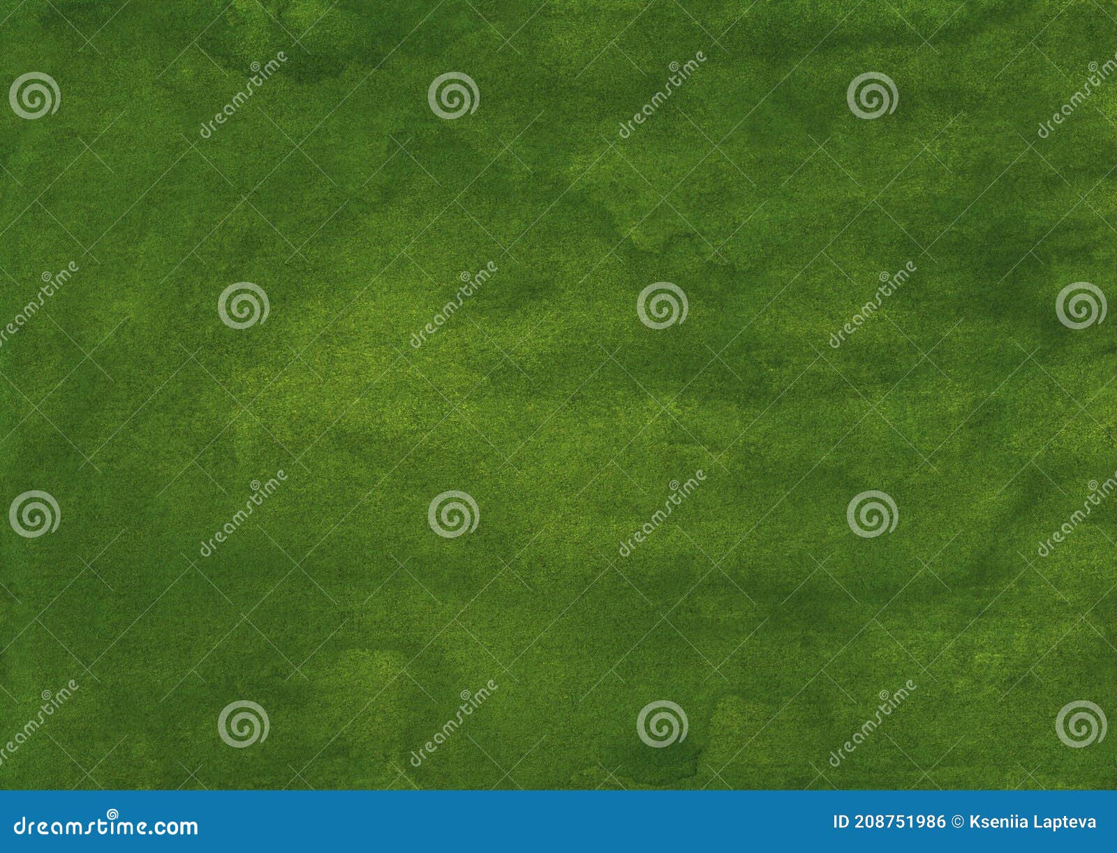 Watercolor Deep Olive Green Background Texture Old Grunge Backdrop