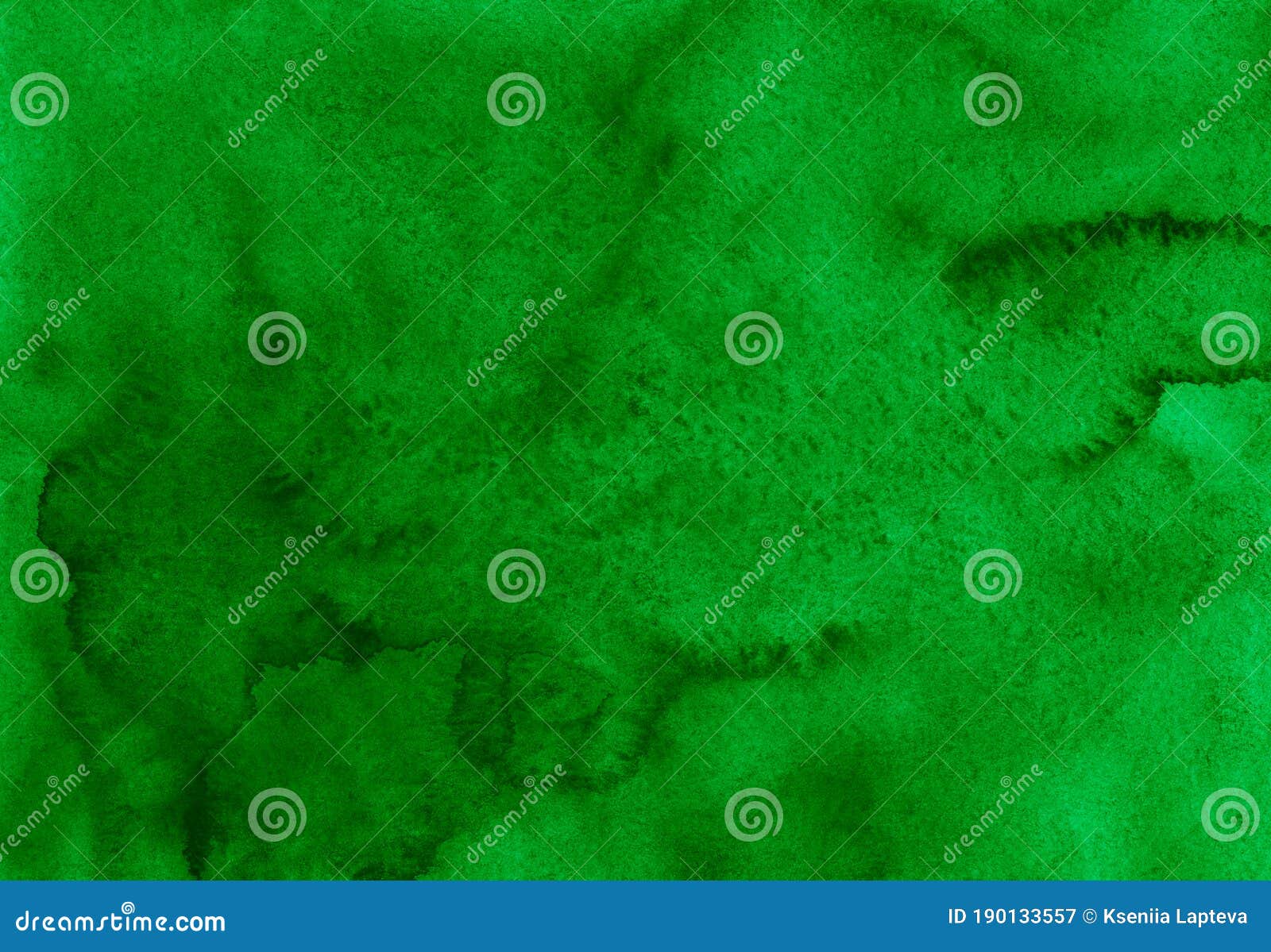 Watercolor Deep Poison Green Background Texture Hand Painted. Dark ...