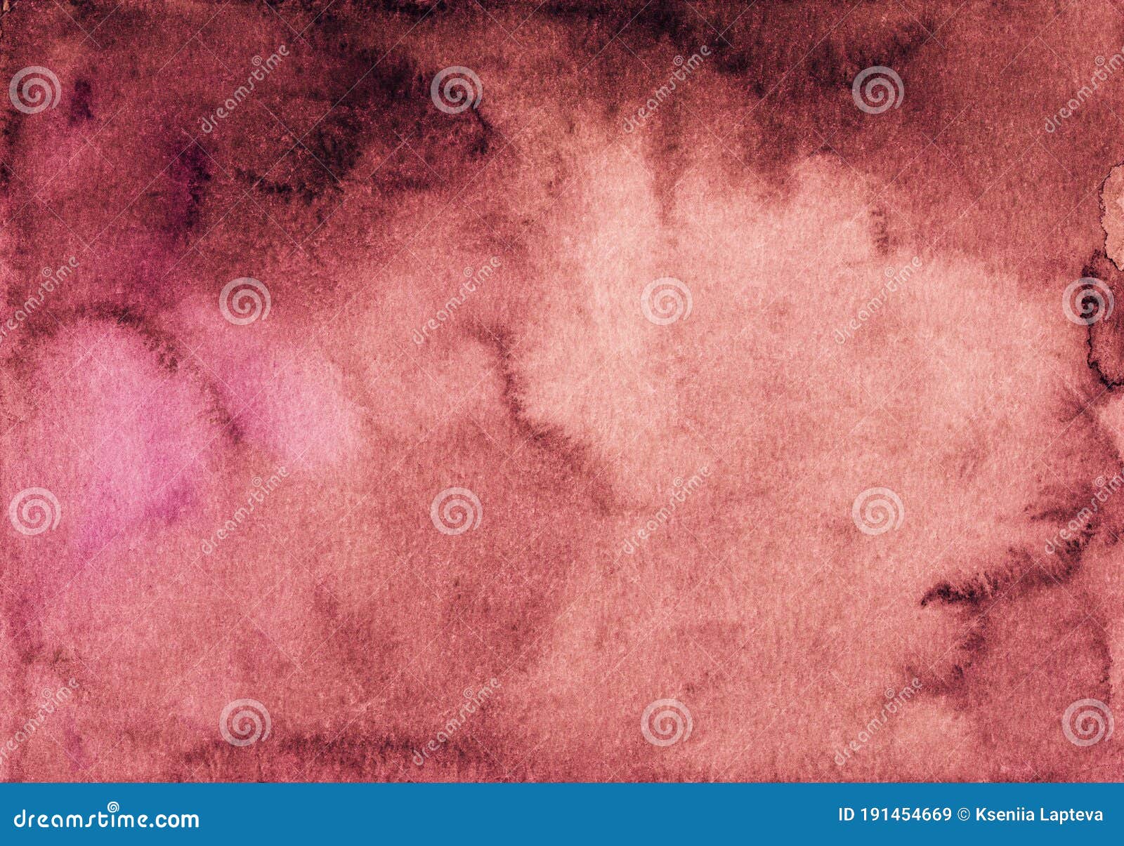 Watercolor Deep Red Background Gradient Texture. Aquarelle Abstract Old ...