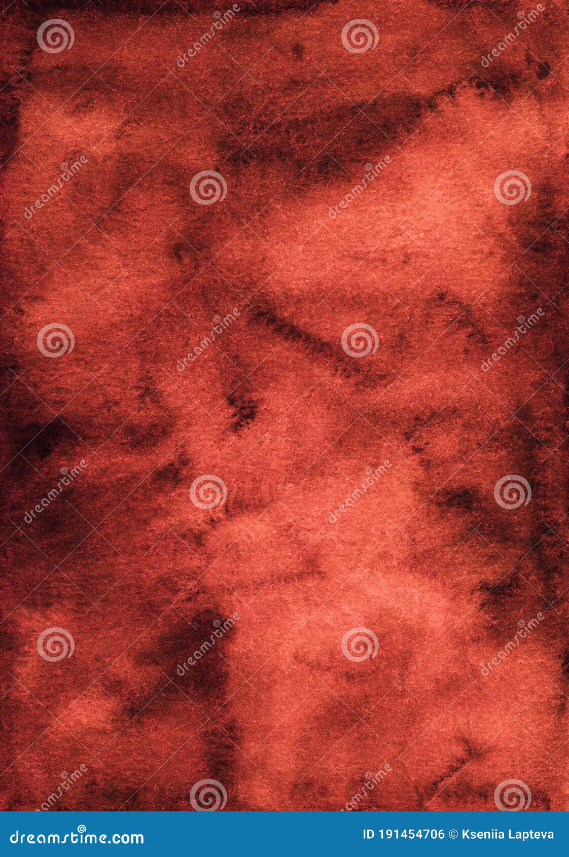 Watercolor Deep Red Background Texture. Aquarelle Abstract Old Dark Red ...