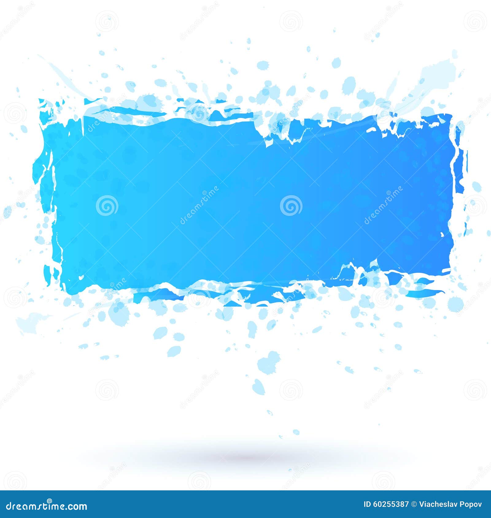 Watercolor Design Blue Elements Stock Illustration - Illustration of ...