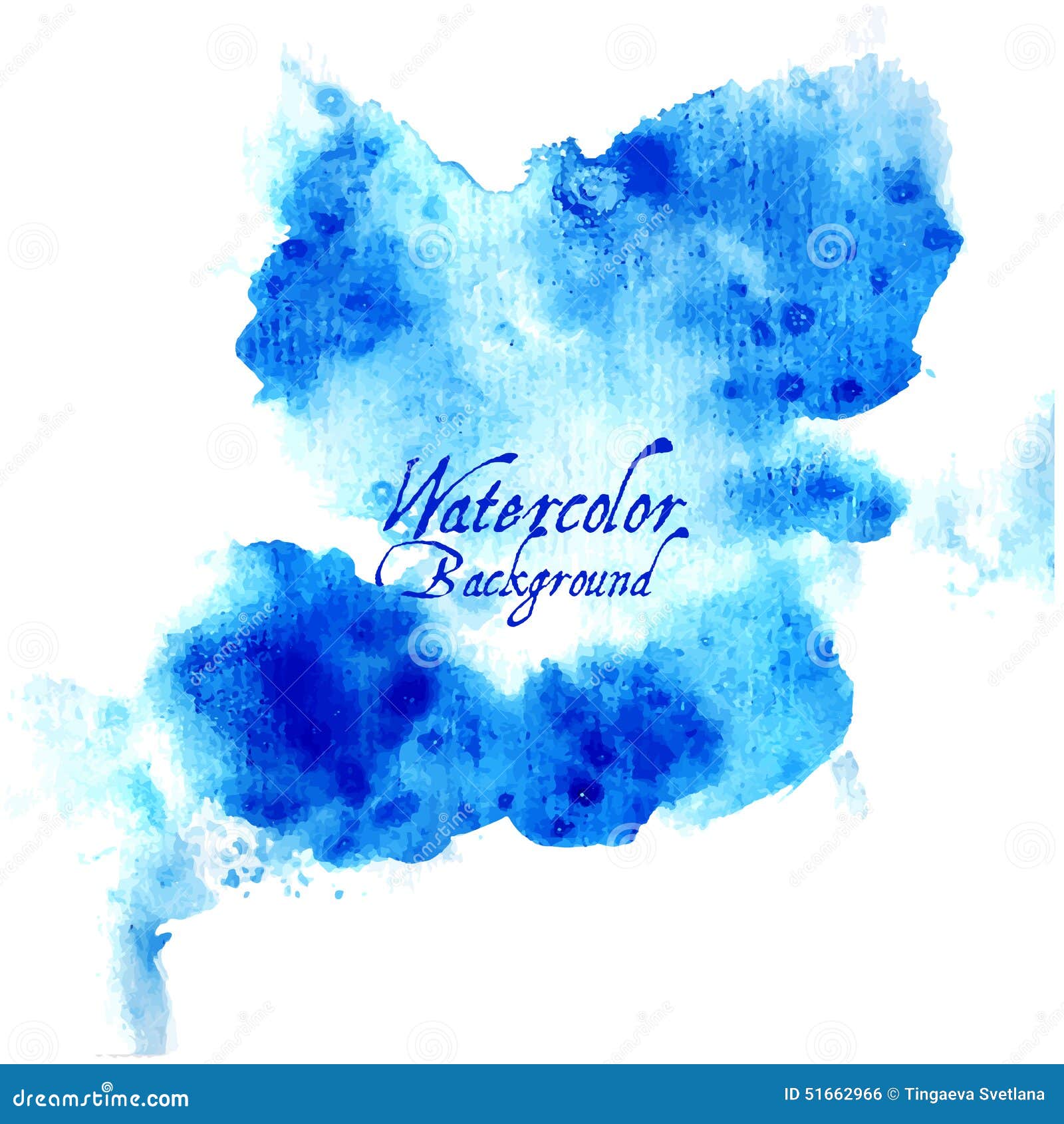 Watercolor Design Element stock vector. Illustration of blob - 51662966