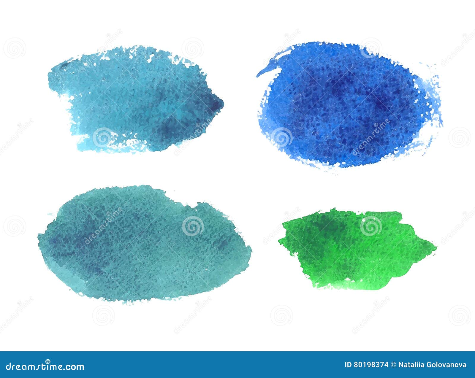 Watercolor design elements stock vector. Illustration of draw - 80198374