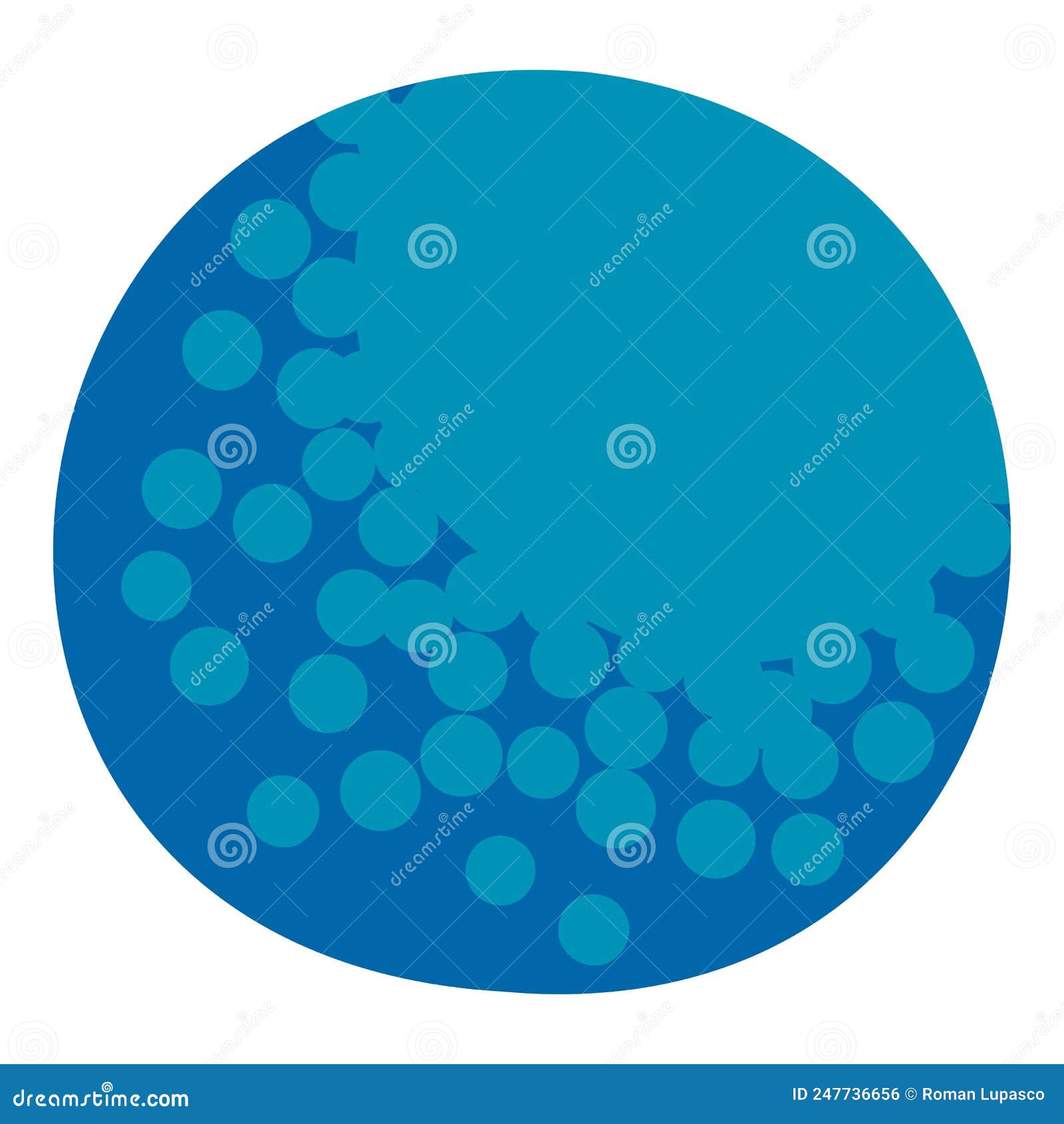 Watercolor Dot Icon Cartoon Vector. Circle Shape Stock Vector ...