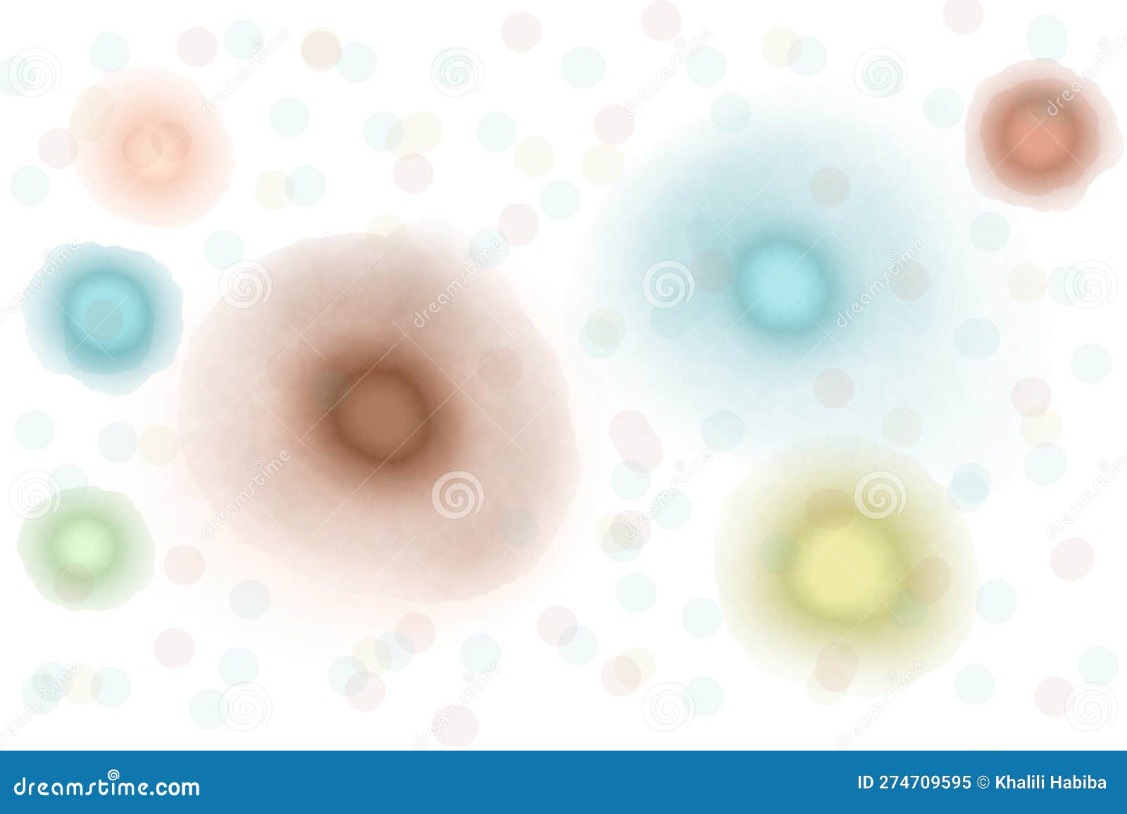 Watercolor Dots Very Shiny but so Soft Stock Illustration ...