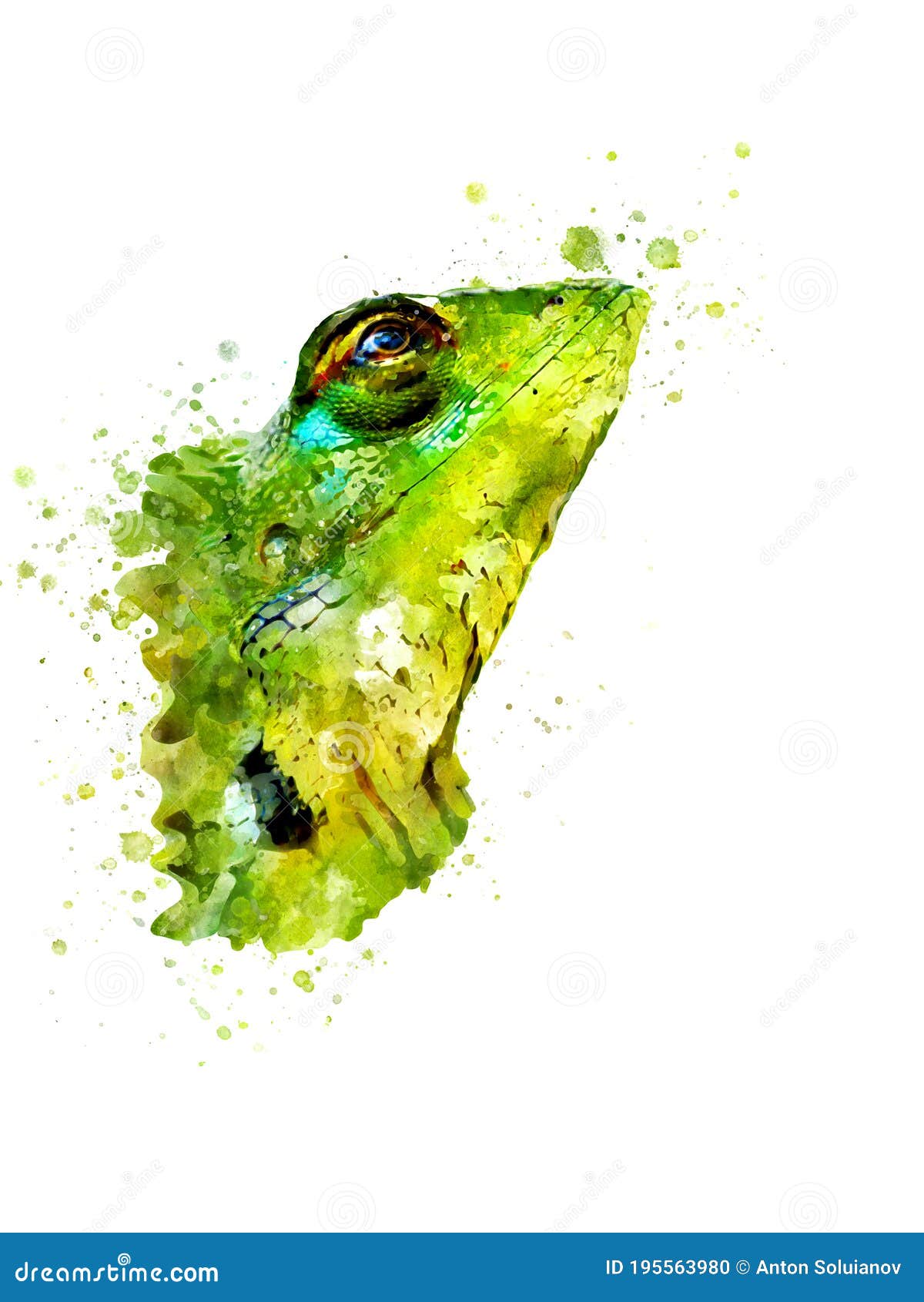 How To Draw Lizard For Children. Step By Step Drawing Tutorial Vector ...