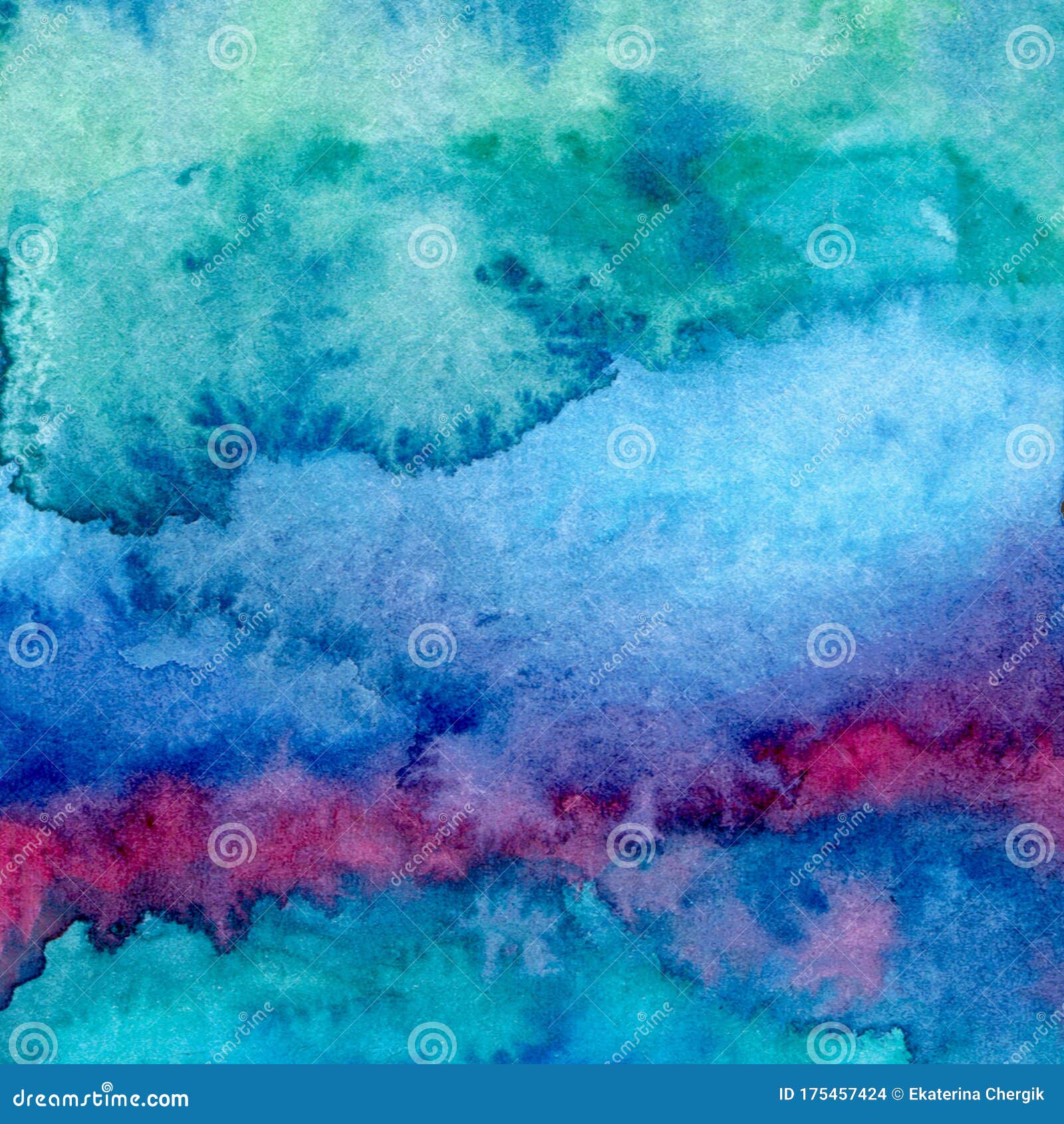 Watercolor Drawing. Background with Abstract Gradient. Stock ...
