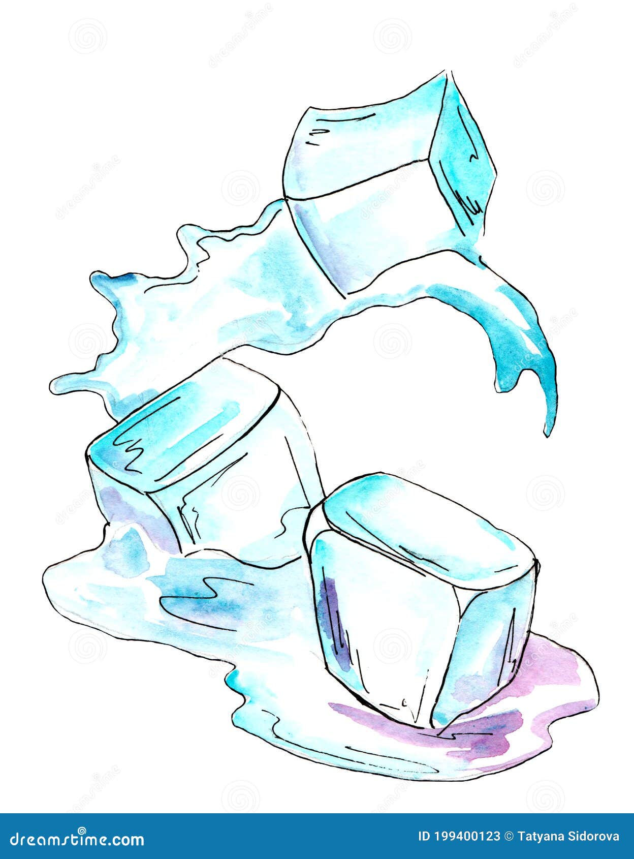 Ice Cubes Drawing Stock Illustrations – 870 Ice Cubes Drawing Stock ...