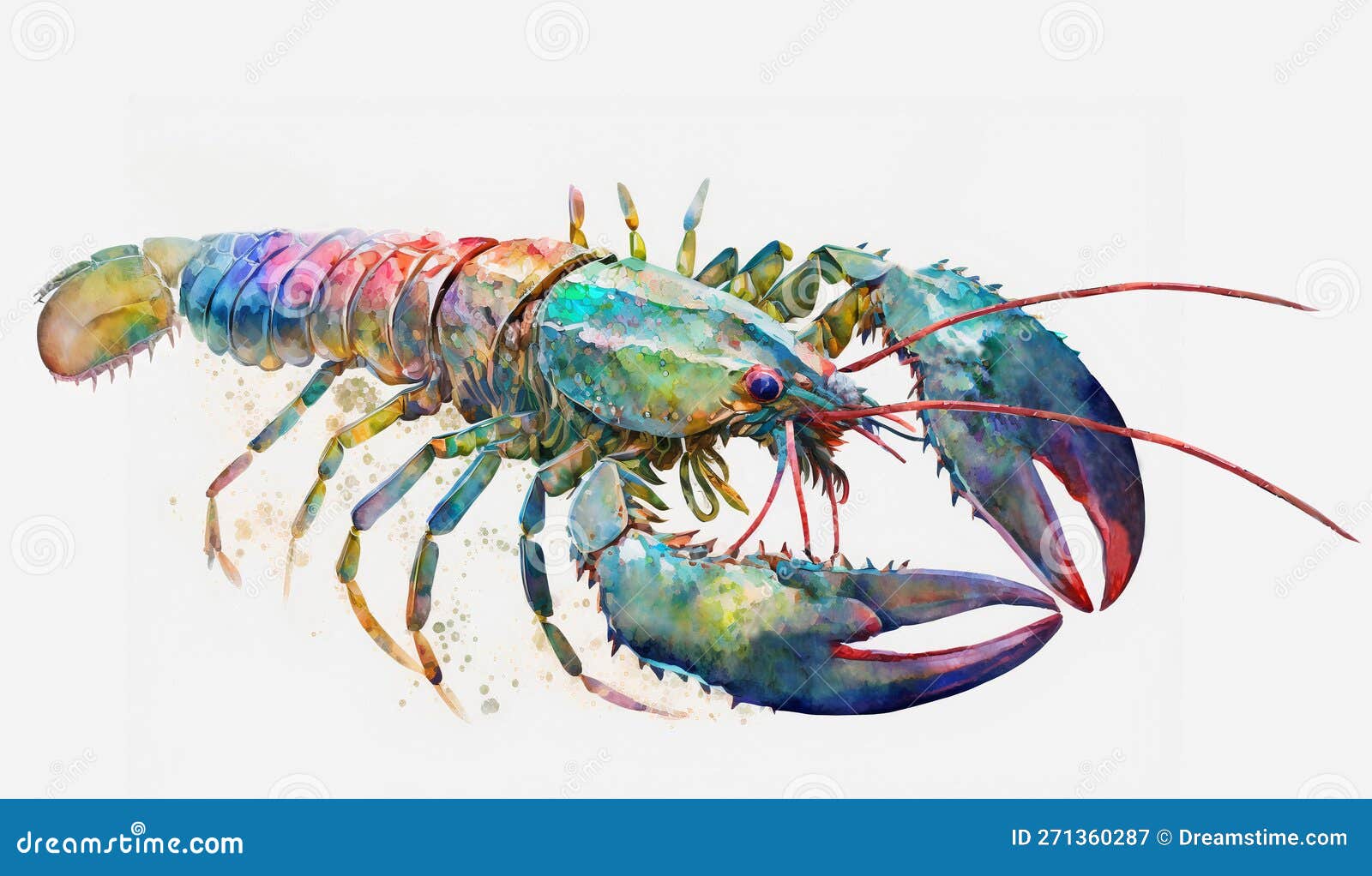 Drawing Of Lobster For Menu Or Label. Seafood In Vintage Engraving ...