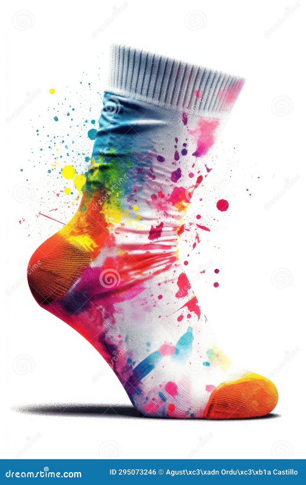 Watercolor Drawing of a Pair of Socks. Stock Illustration ...