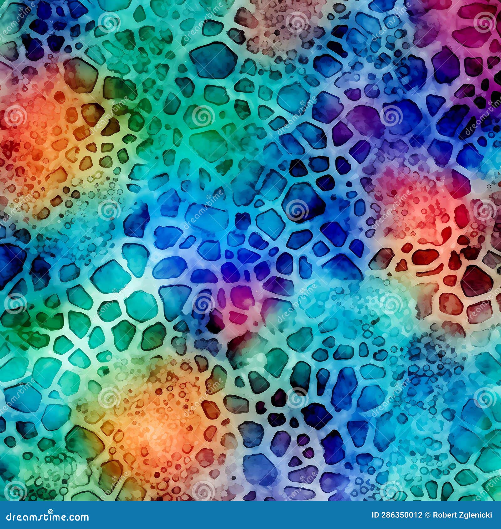 Watercolor Dreams: Abstract Flowing Background, Generative AI Stock ...