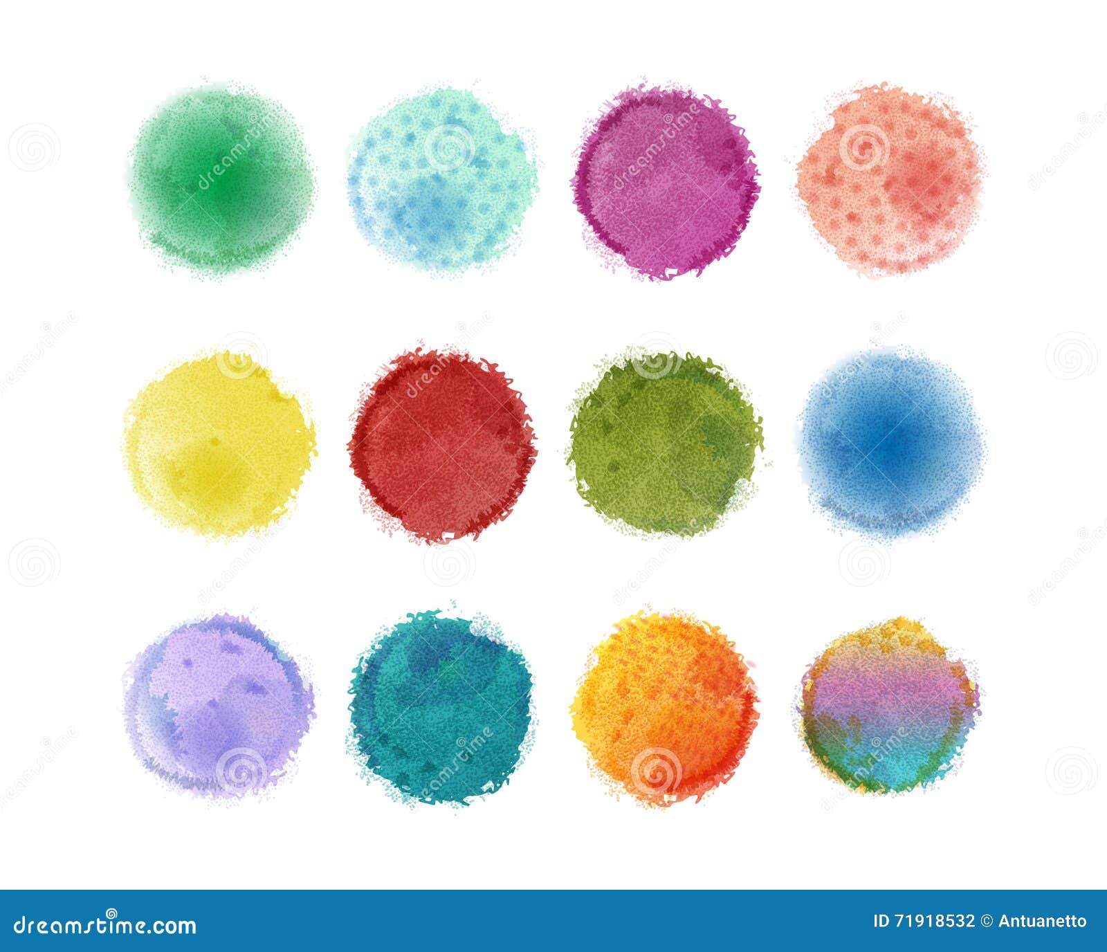 Watercolor Elements for Design Stock Vector - Illustration of color ...