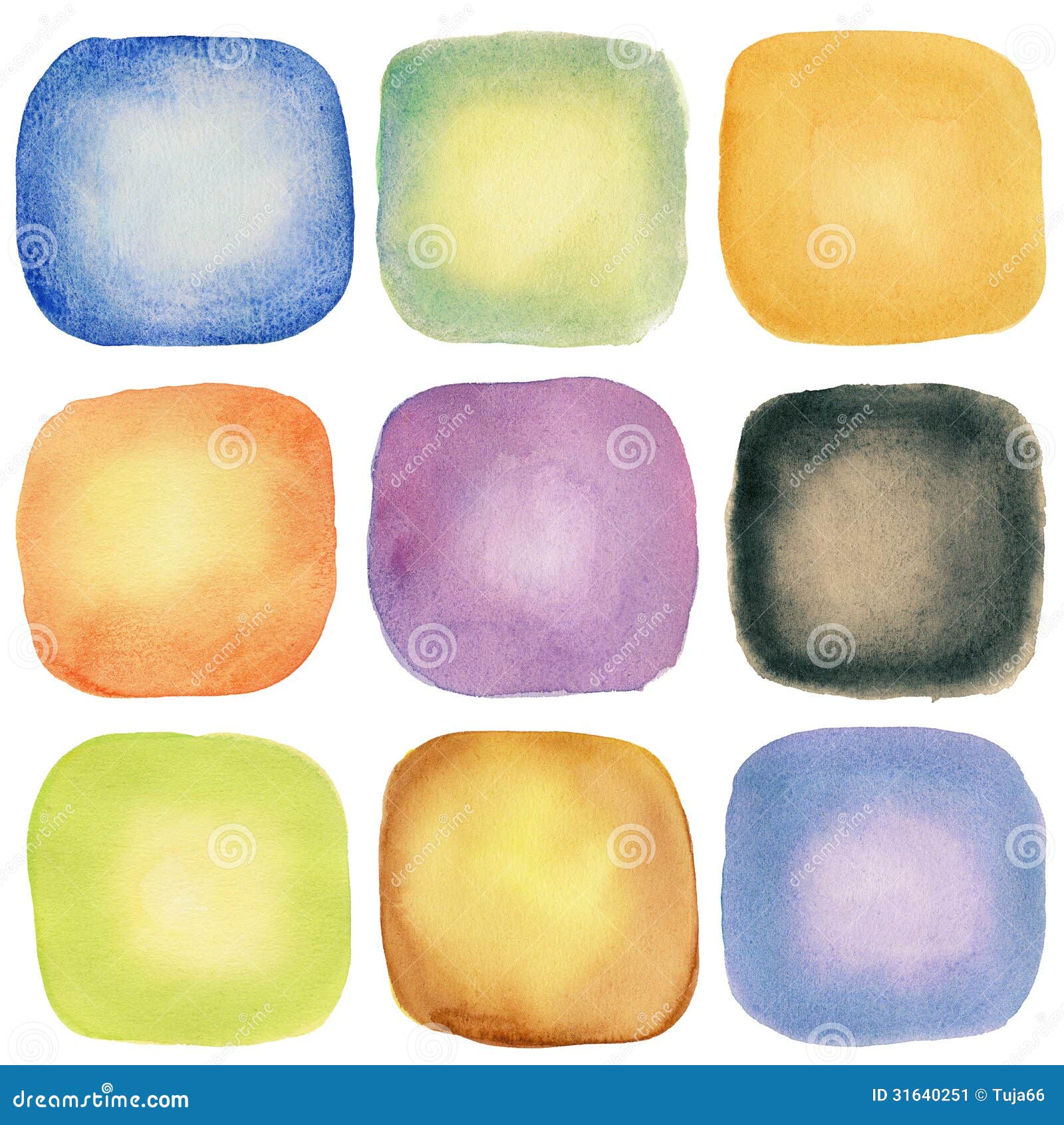 Watercolor elements stock image. Image of brush, stroke - 31640251
