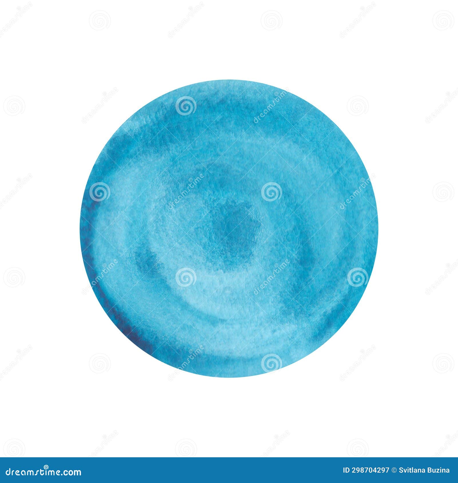 Watercolor Emerald Circle, Spot, Point with Gradient, Hand-drawn ...