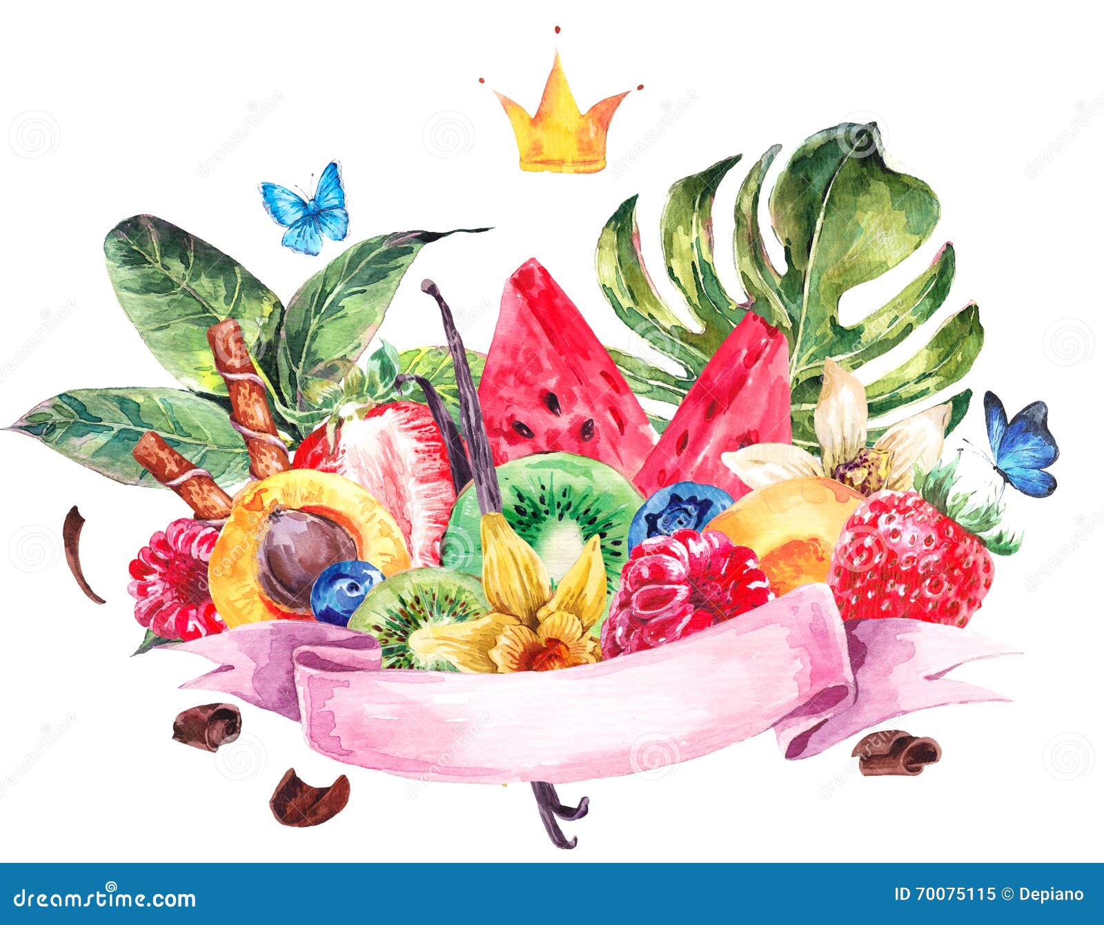 Crown Watermelon Stock Illustrations – 313 Crown Watermelon Stock ...