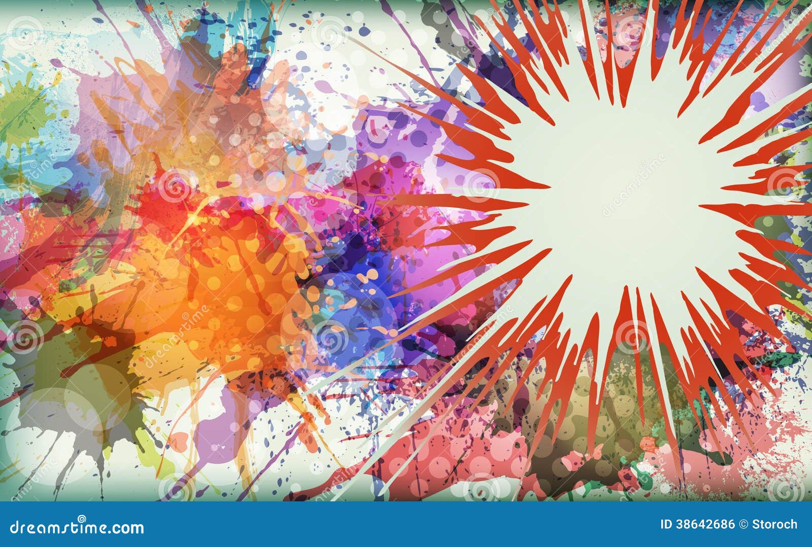 Watercolor Explosion - Abstract Background. Stock Vector - Illustration ...