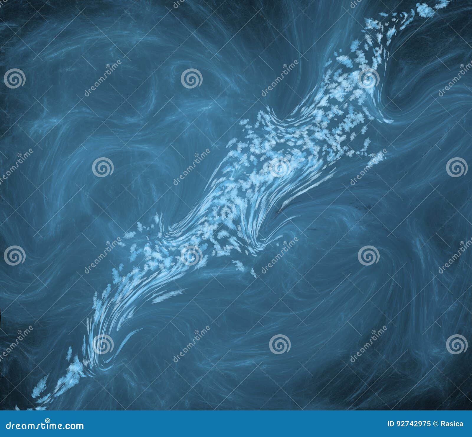 Watercolor Flowing Backdrop in Diagonal Composition Stock Illustration ...