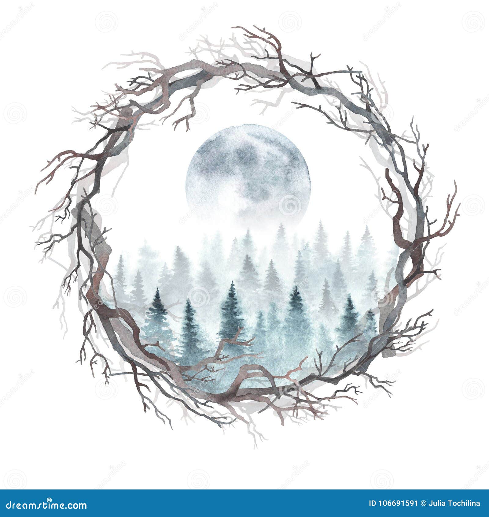 Moon Wreath Stock Illustrations – 1,475 Moon Wreath Stock Illustrations ...