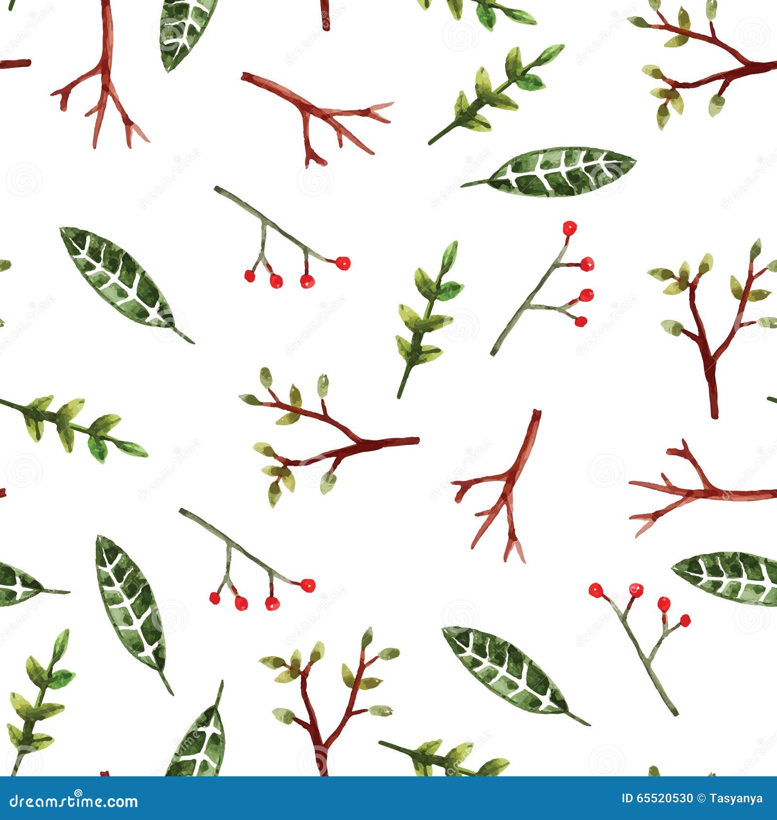 Watercolor Forest Pattern Seamless Stock Vector - Illustration of cover ...