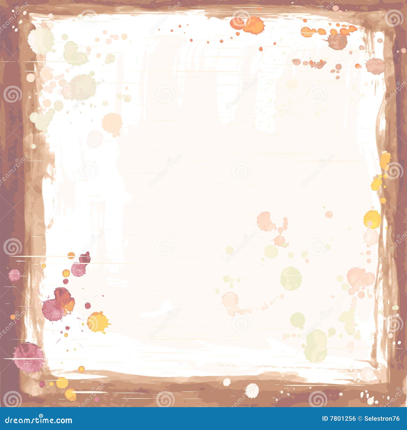 Watercolor frame stock illustration. Illustration of paintbrush - 7801256