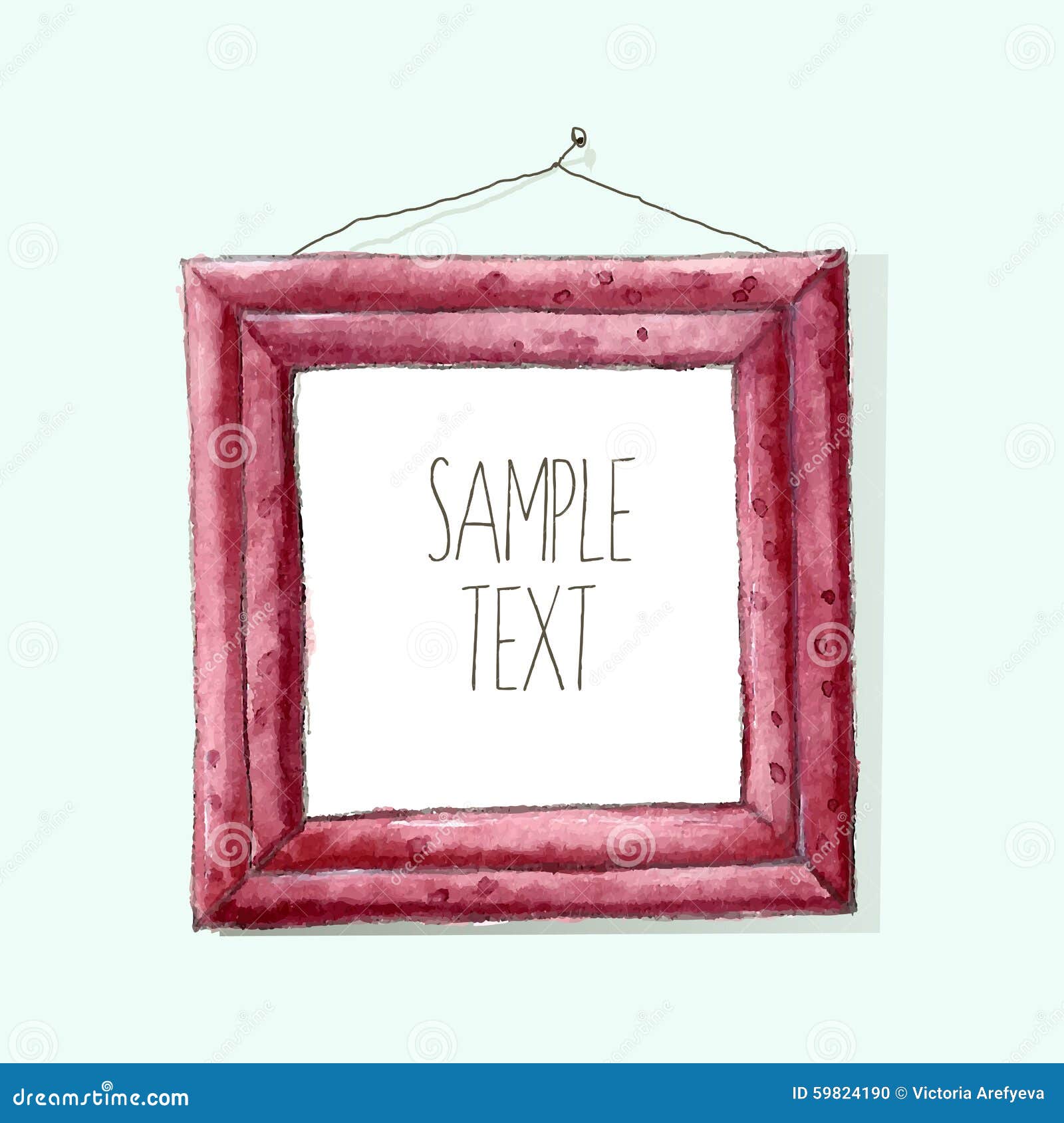 Watercolor frames. stock vector. Illustration of creativity - 59824190