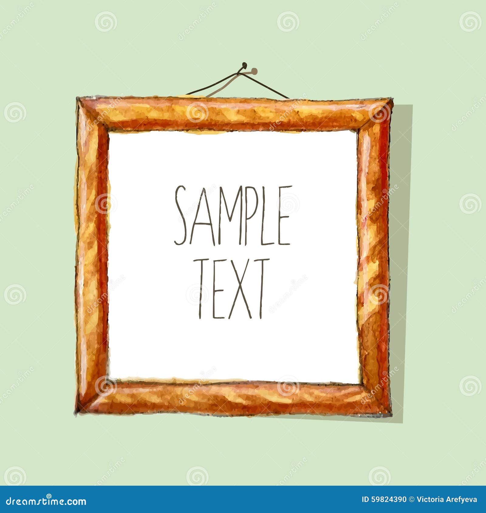 Watercolor frames. stock vector. Illustration of creative - 59824390