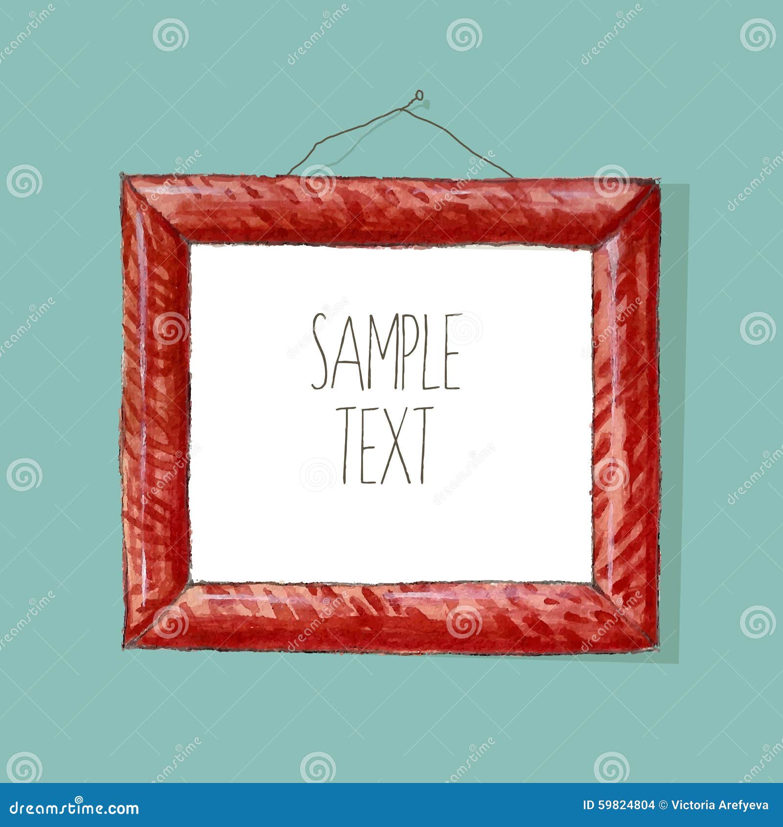 Watercolor frames. stock vector. Illustration of decoration - 59824804