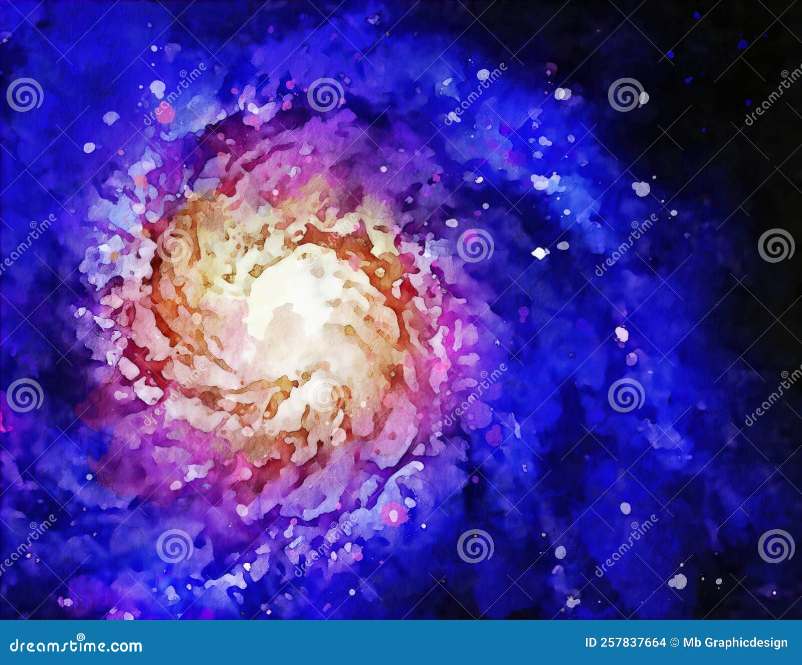 Watercolor Galaxy Nebula Background Stock Illustration - Illustration ... Watercolor Galaxy Nebula Background Stock Illustration - Illustration ...