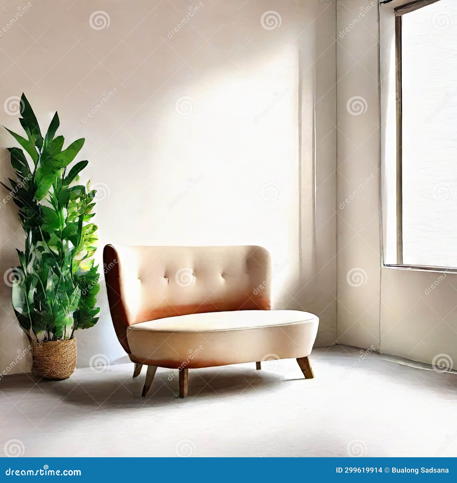 Watercolor of Generate Ai Home House Design Stock Illustration ...