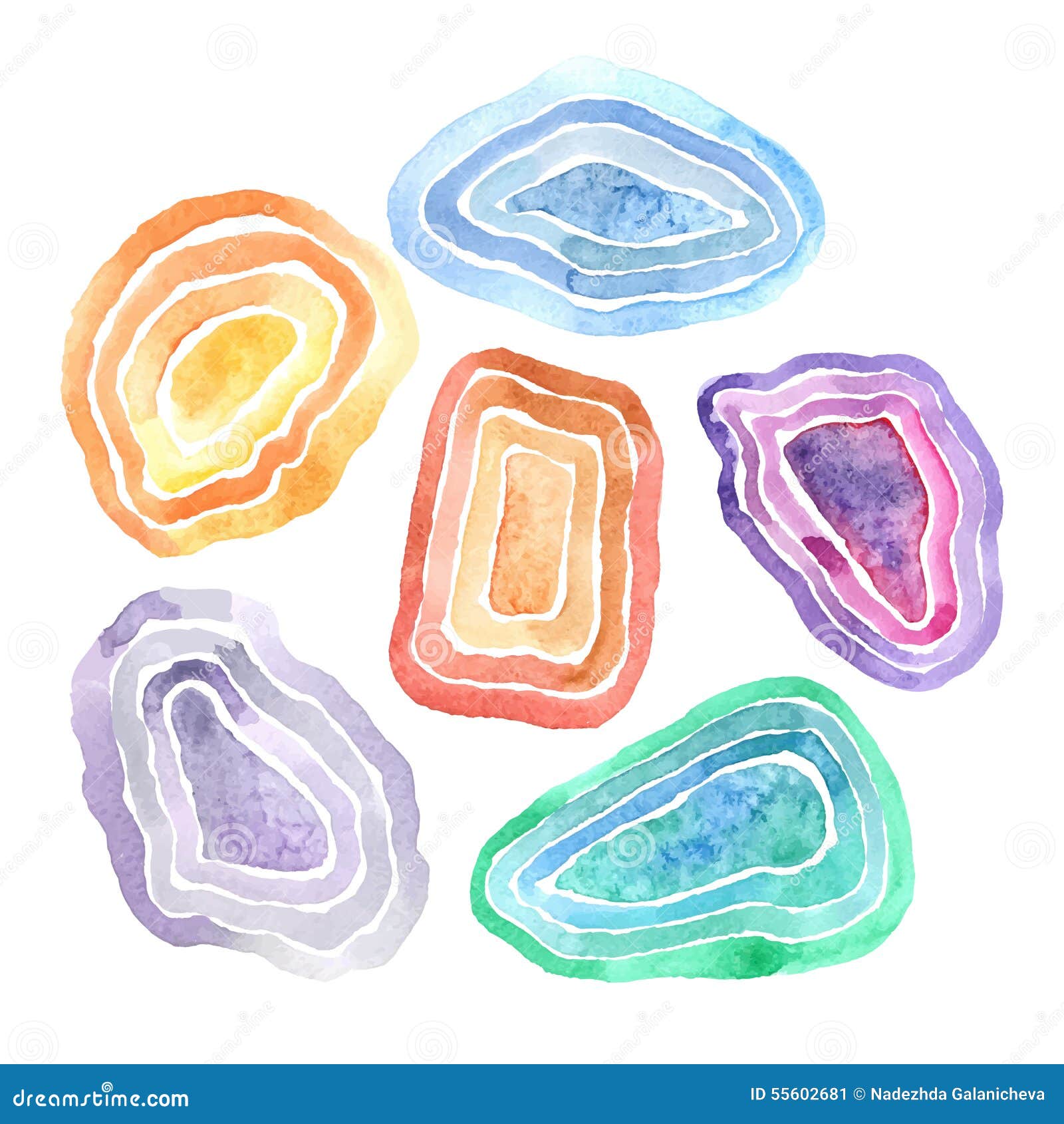 Watercolor Geode Stock Illustrations – 2,233 Watercolor Geode Stock ...