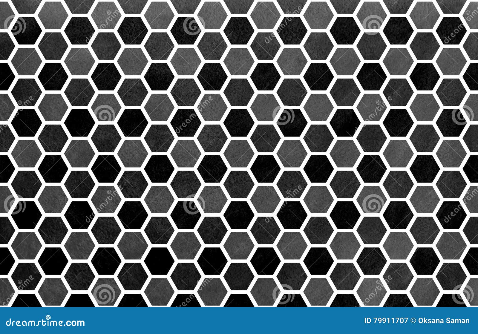 Watercolor Geometrical Comb Pattern. Stock Illustration - Illustration ...