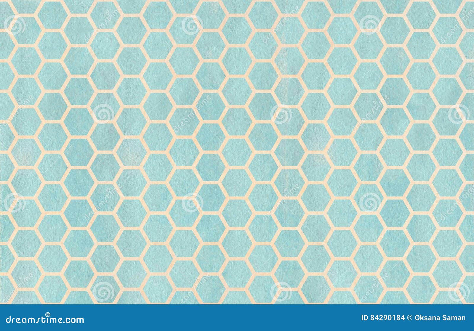 Watercolor Geometrical Comb Pattern. Stock Illustration - Illustration ...