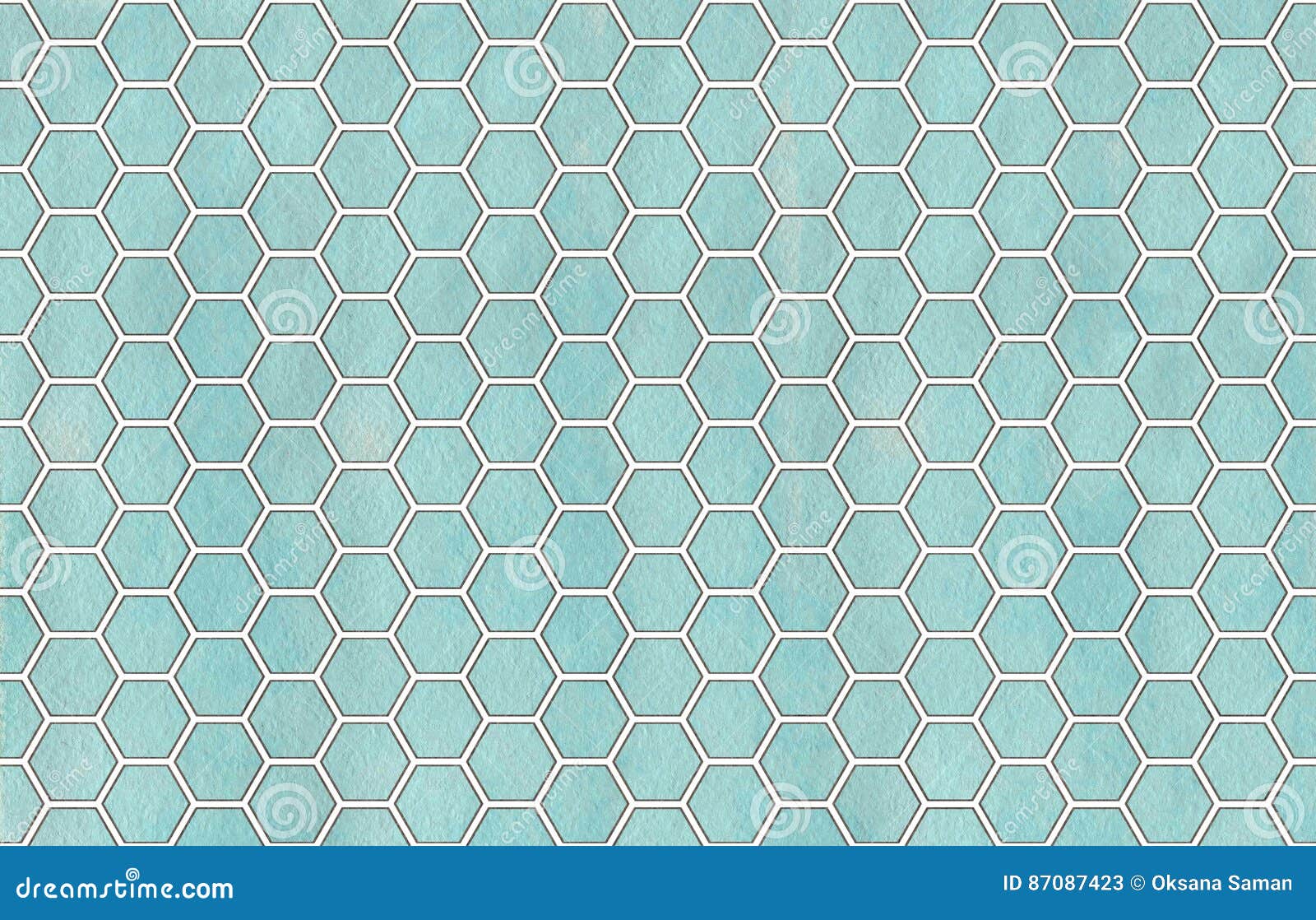 Watercolor Geometrical Comb Pattern. Stock Illustration - Illustration ...