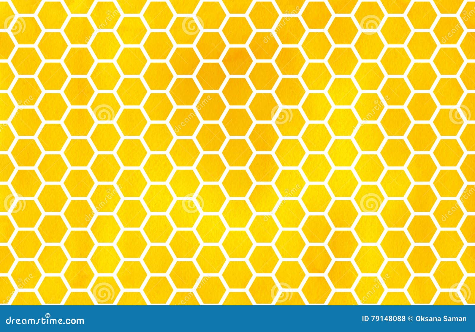 Watercolor Geometrical Comb Pattern. Stock Illustration - Illustration ...